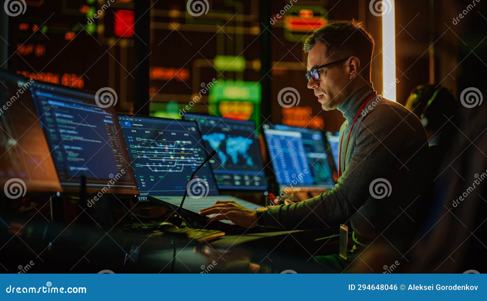 Professional it Technical Support Specialist Making an Intercom ...