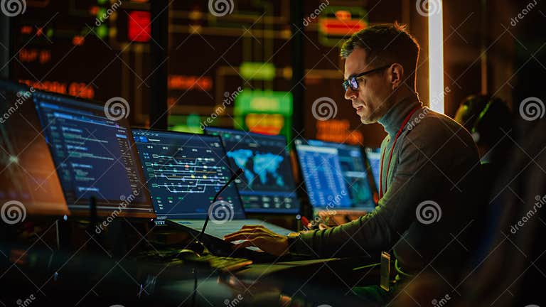 Professional it Technical Support Specialist Making an Intercom ...