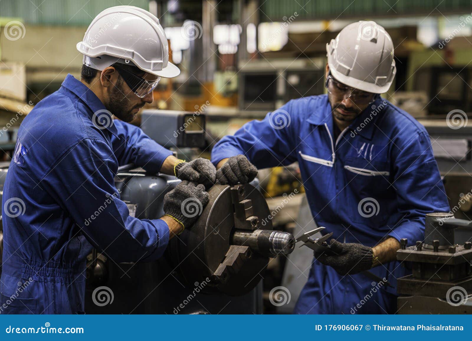 Professional Technicians and Engineers are Working in Industrial Plants ...