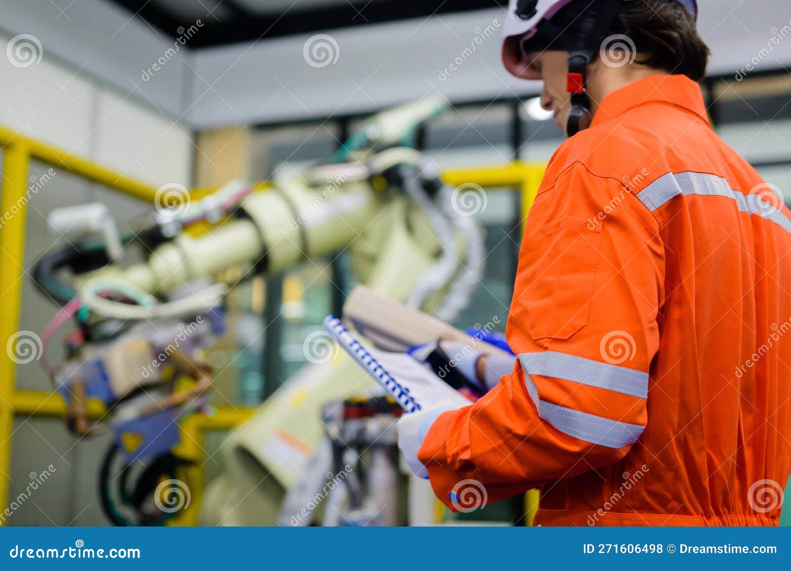 Professional Technicians Team Checking Parts of Automatic Robotic ...