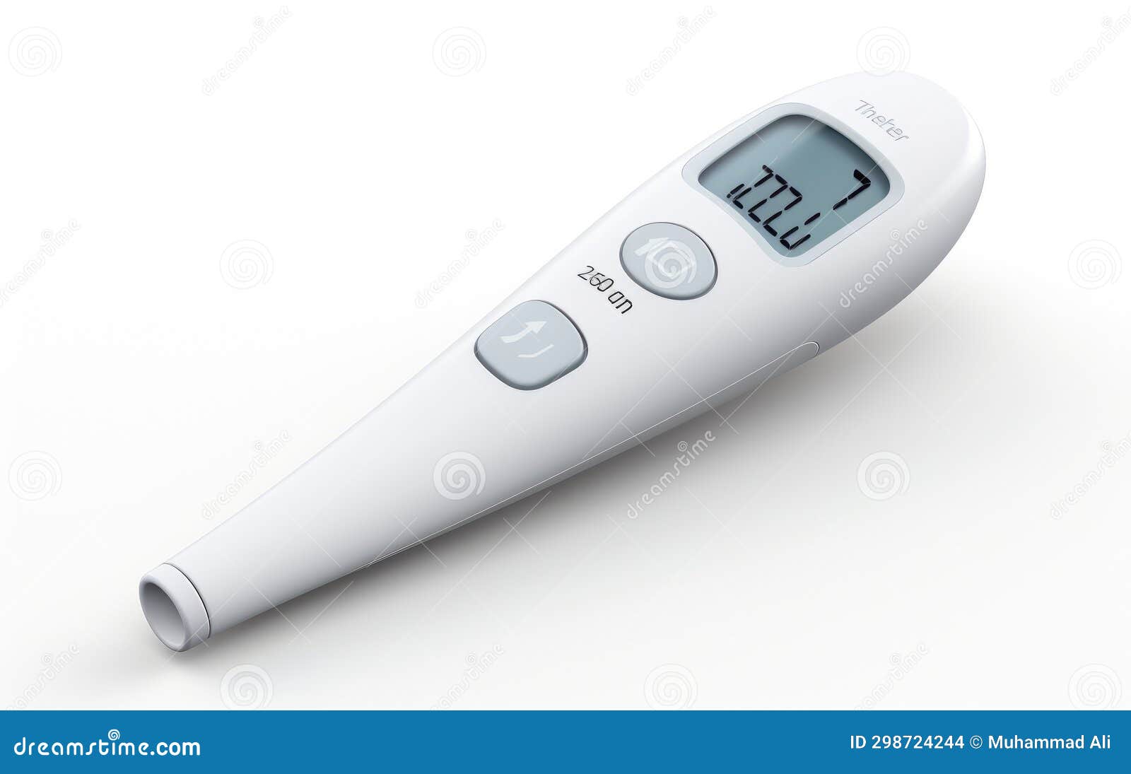 Professional Thermometer on White Background Stock Photo - Image of ...