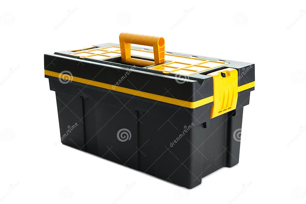 Professional Tool Box on White Background Stock Image - Image of ...