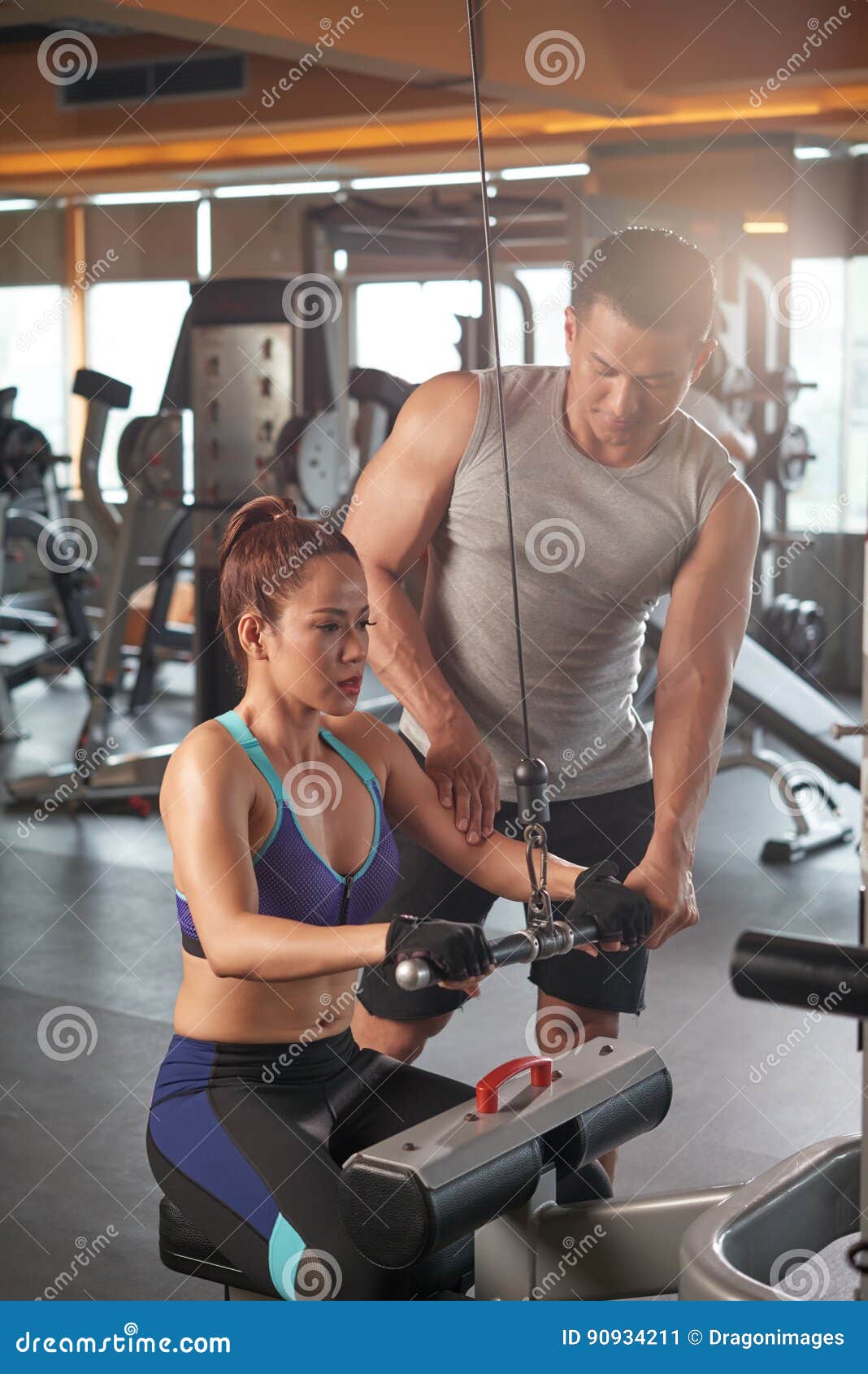 Explaining exercise stock image. Image of client, explaining - 90934211