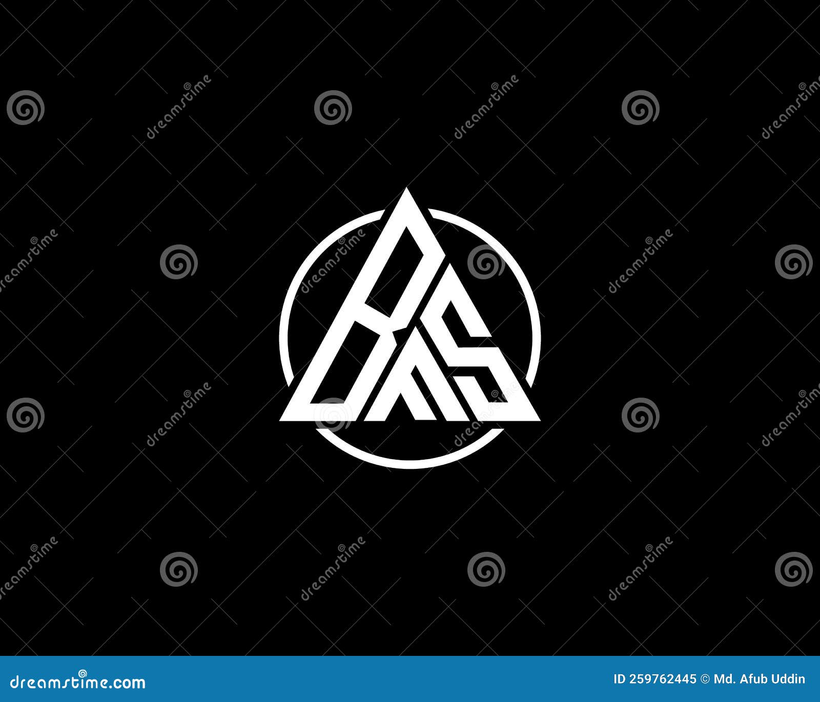 Professional Triangle Letter BFS and BSF Logo Design Stock Vector ...
