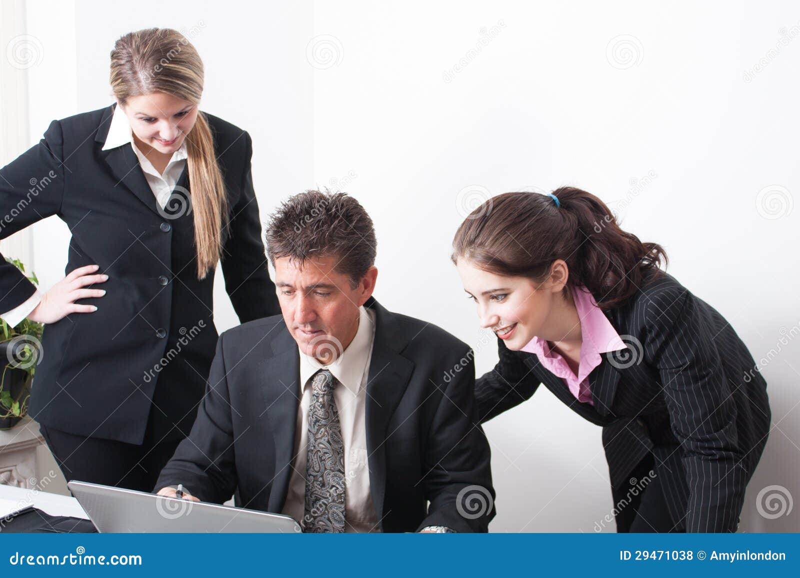 Professional Trio at work stock photo. Image of boss - 29471038