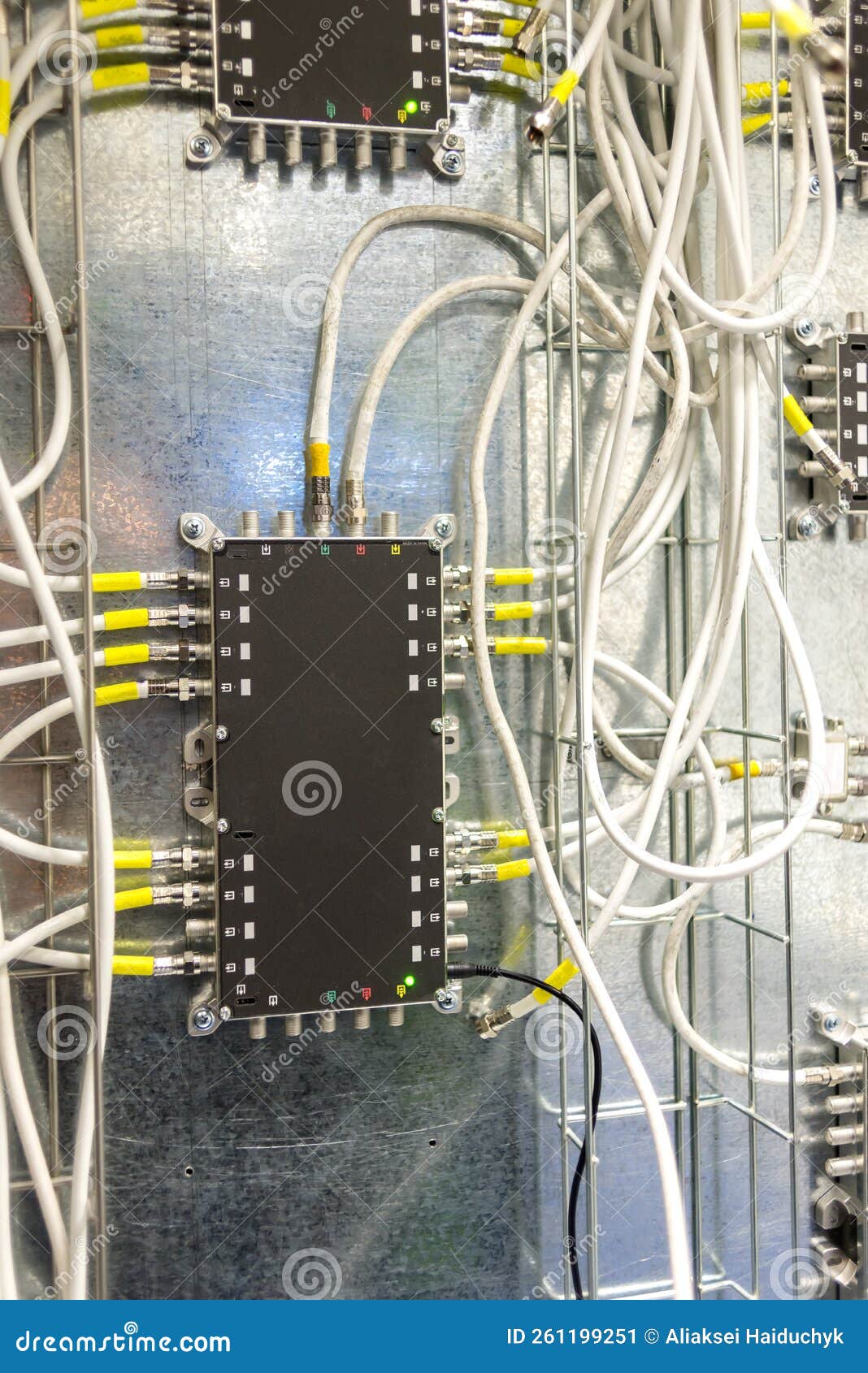 Professional TV Splitter for Cable Tv Installation Stock Image - Image ...