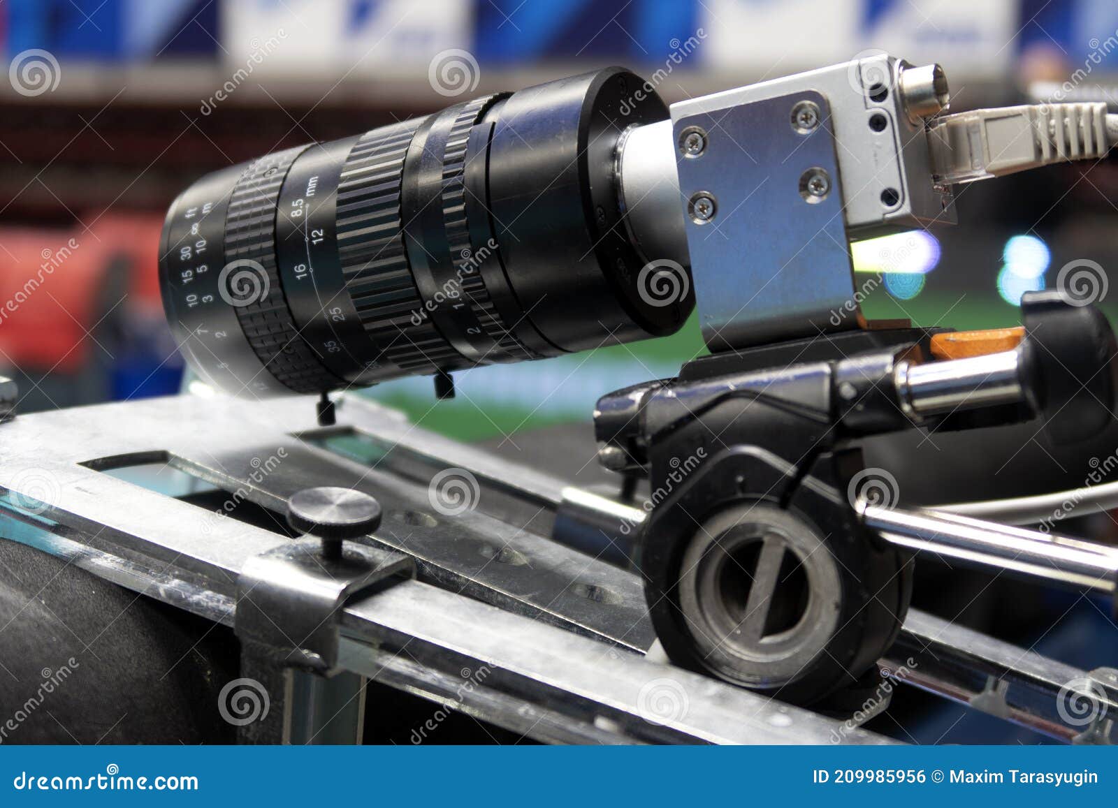 Professional TV at the Volleyball . Volleyball Match Camera Stock Photo ...