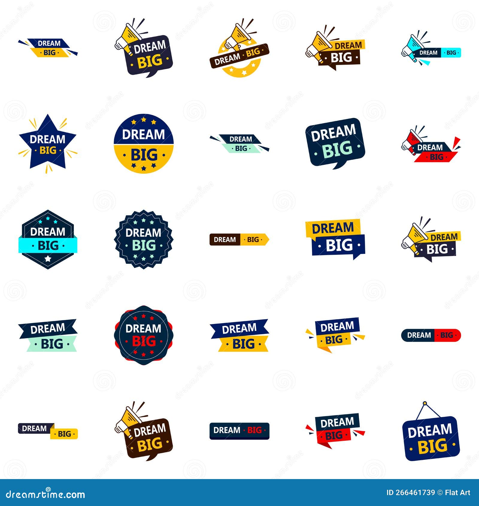 25 Professional Vector Designs for Setting and Reaching Big Goals Stock ...