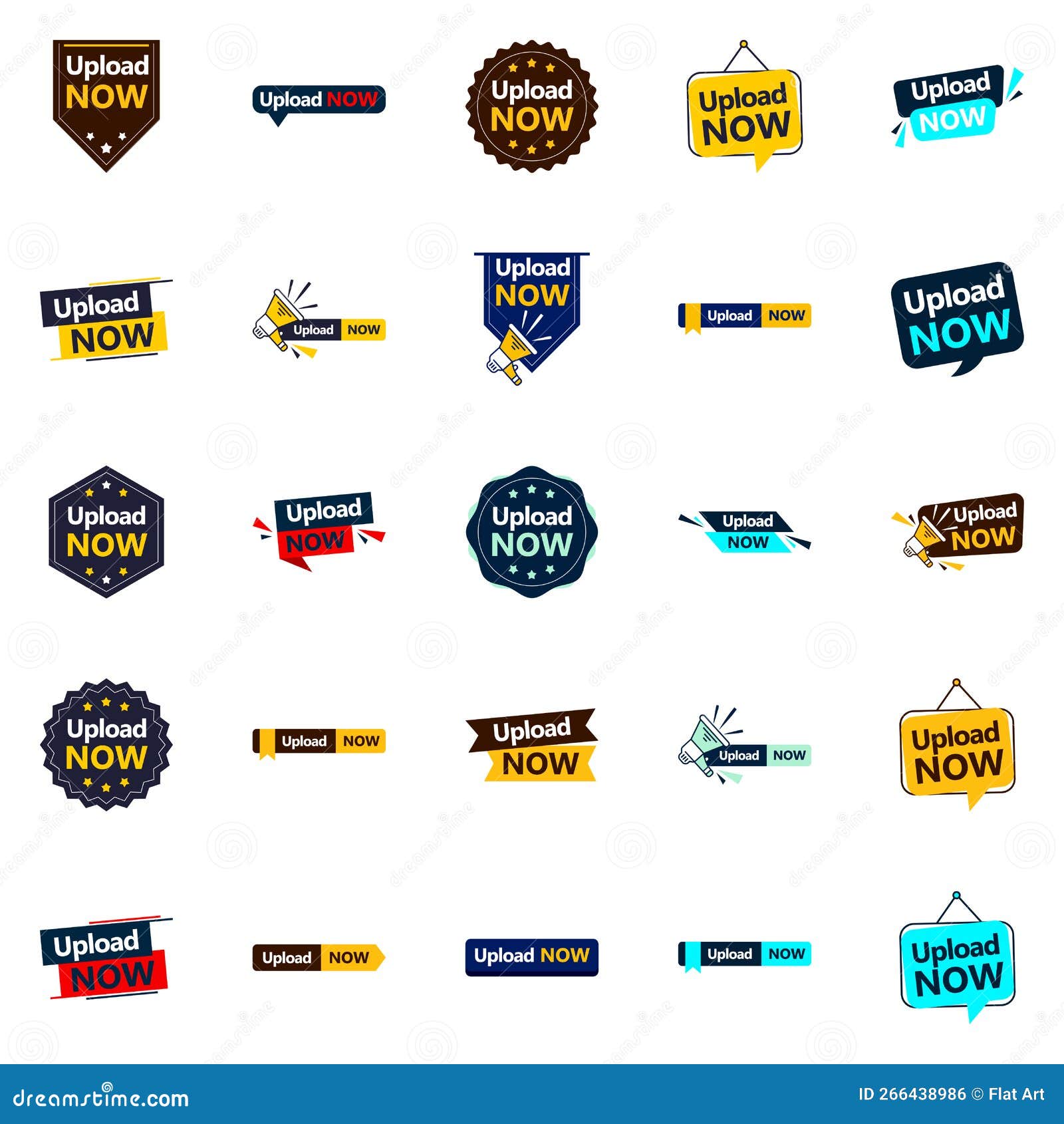 25 Professional Vector Designs in the Upload Now Bundle Perfect for ...