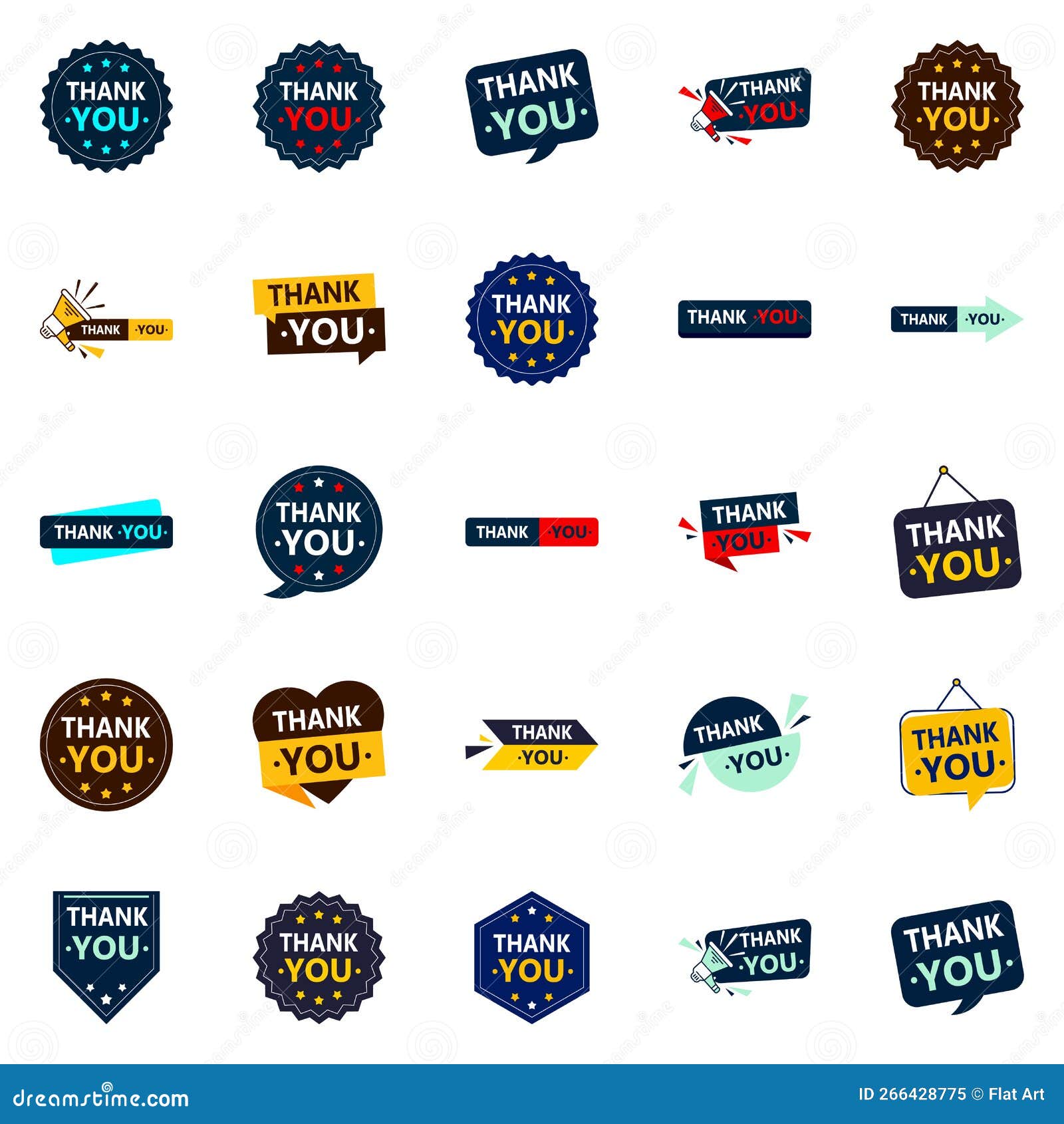 25 Professional Vector Elements for Expressing Appreciation Stock ...