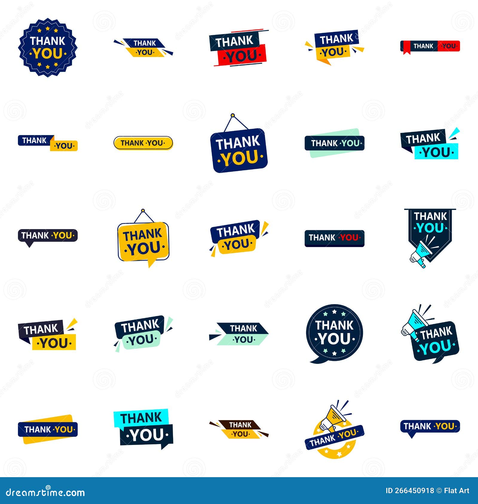 25 Professional Vector Elements for Expressing Appreciation Stock ...