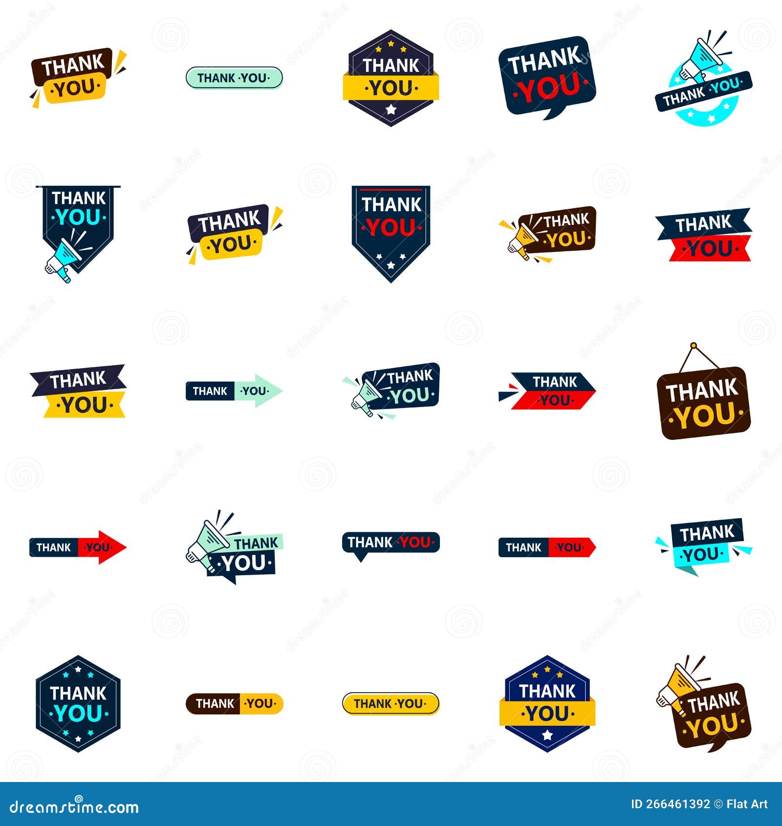25 Professional Vector Elements for Expressing Appreciation Stock ...