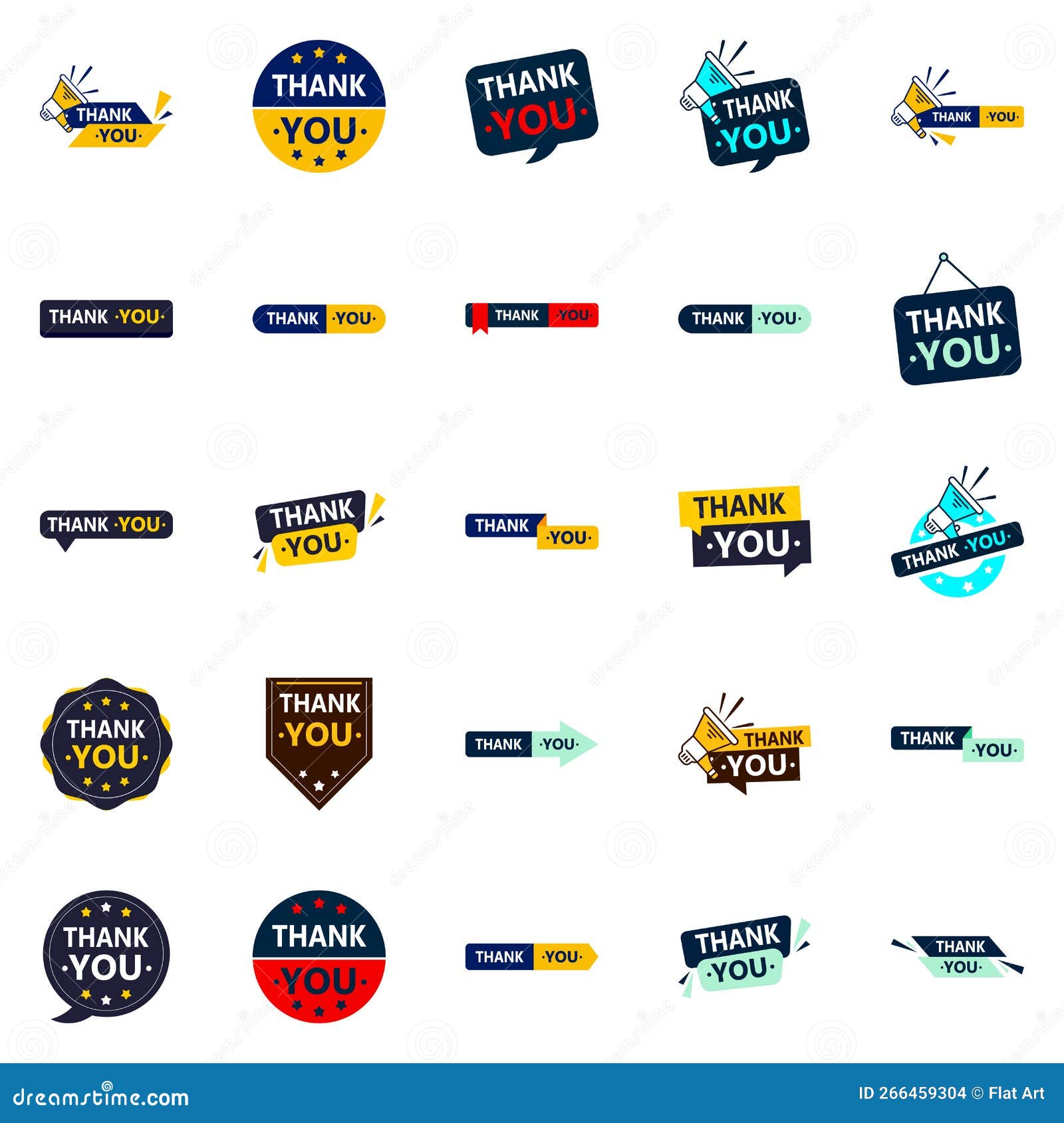 25 Professional Vector Elements for Showing Appreciation Stock Vector ...