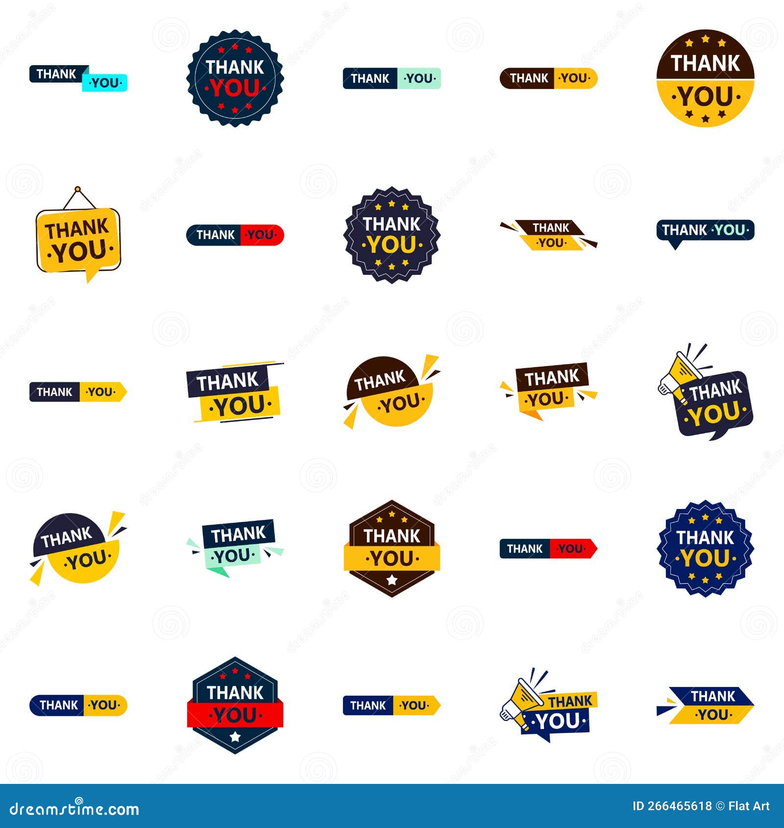 25 Professional Vector Elements for Showing Appreciation Stock Vector ...