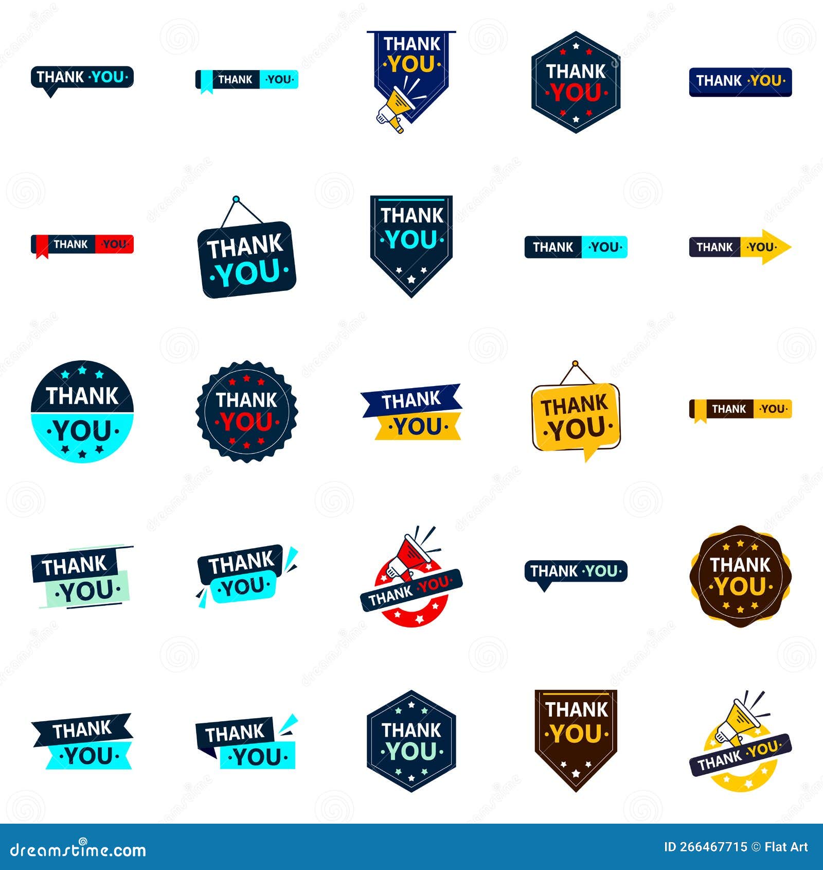25 Professional Vector Elements for Showing Appreciation Stock Vector ...