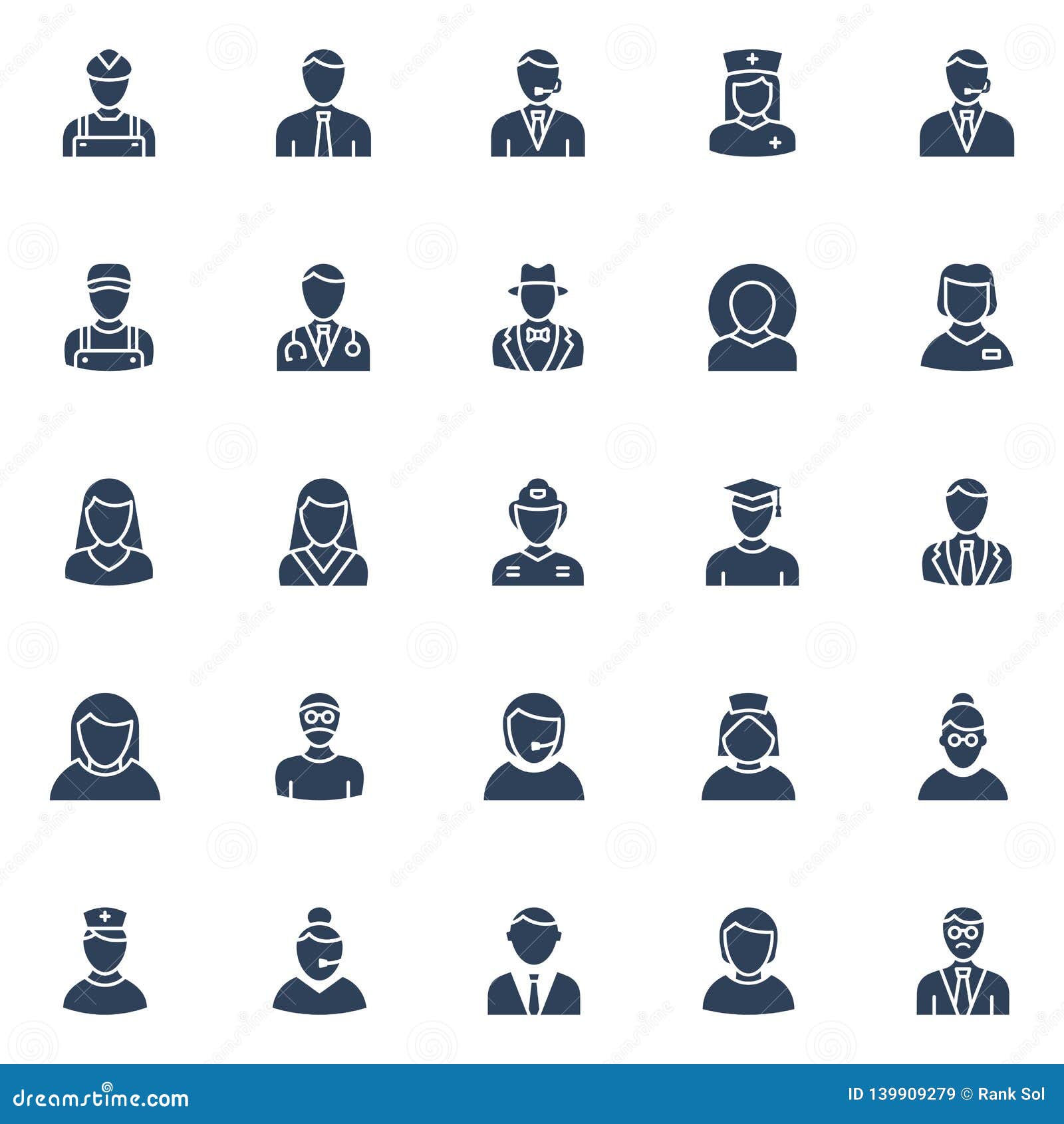 Professional Vector Icons Set that Can Easily Modify or Edit Stock ...