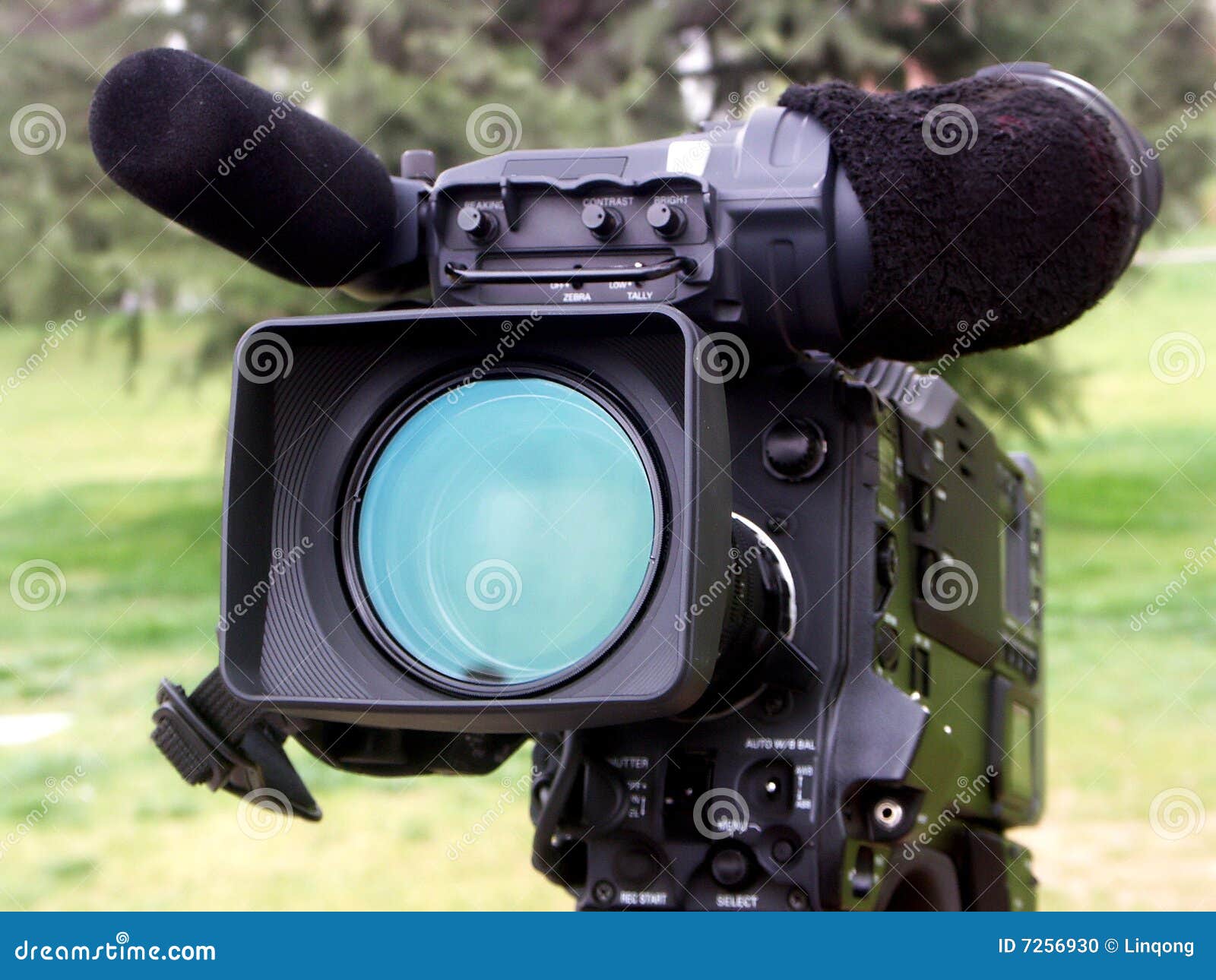 Professional video camera. stock photo. Image of betacam - 7256930