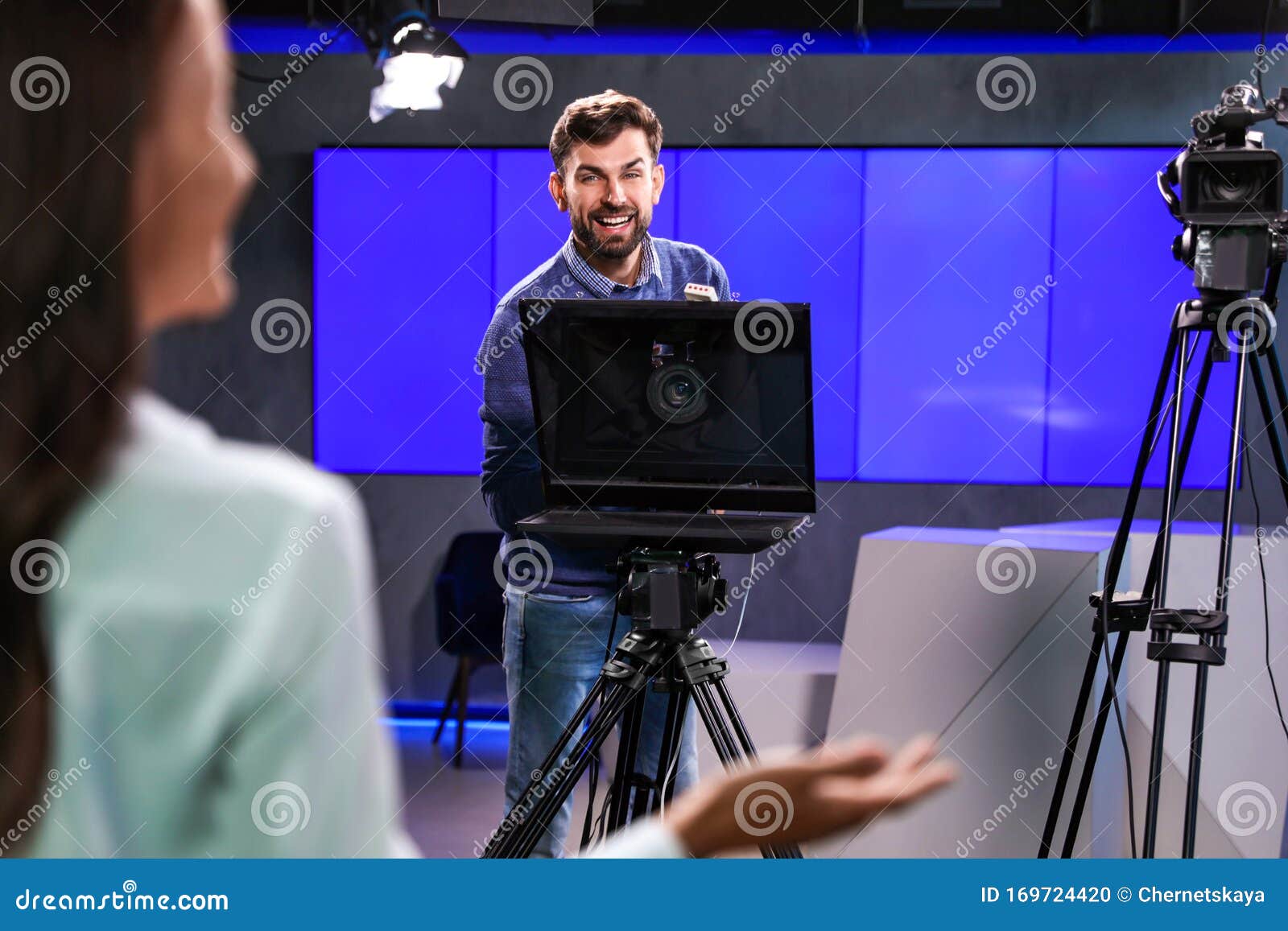 Professional Video Camera Operator Stock Photo - Image of equipment ...