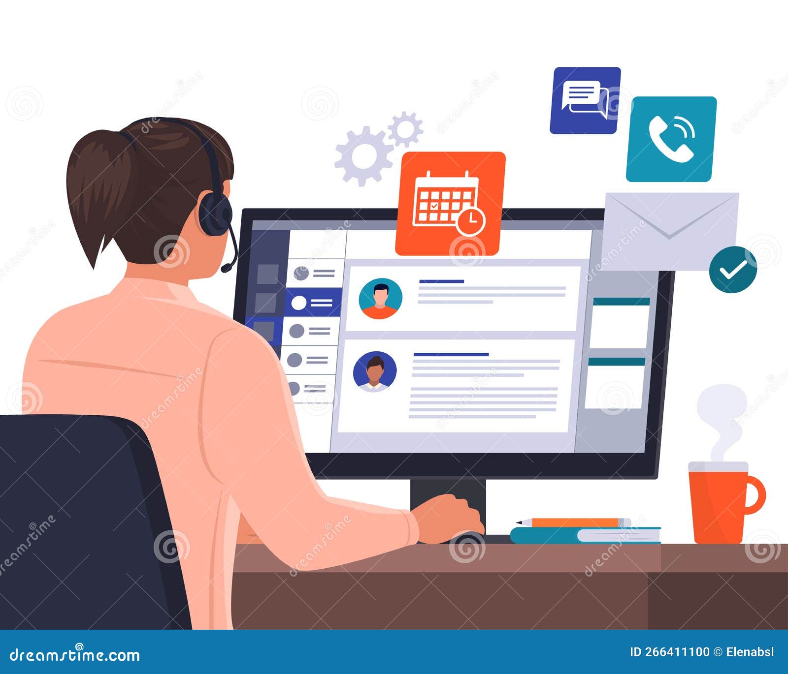 Virtual Helpdesk Stock Photo | CartoonDealer.com #2950656