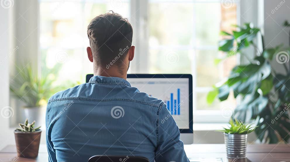 Professional Webinar Speaker Engaging Virtual Stock Illustration ...