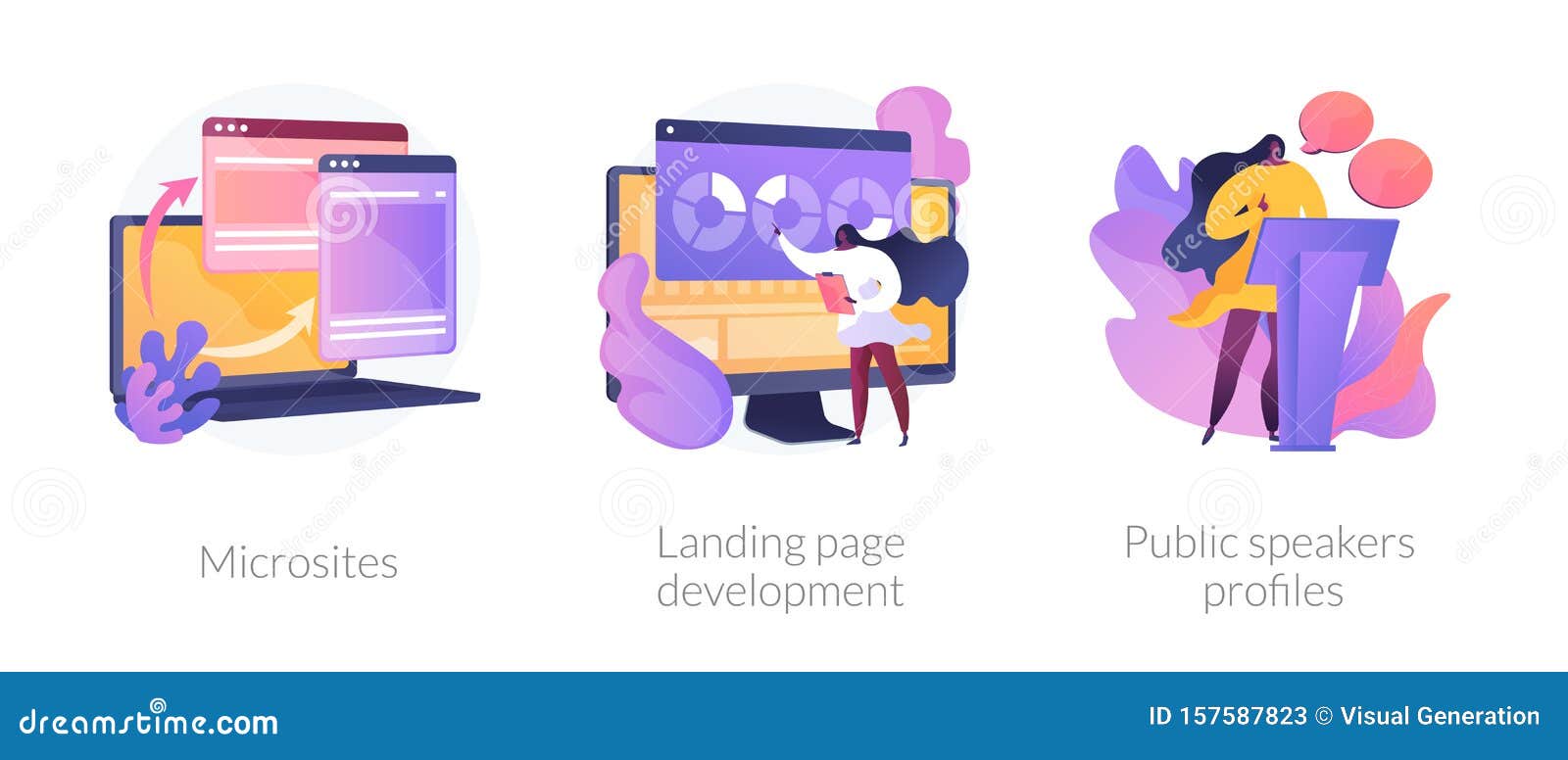 Front End Development Vector Concept Metaphors. Stock Vector - Illustration of flat, metaphor ...