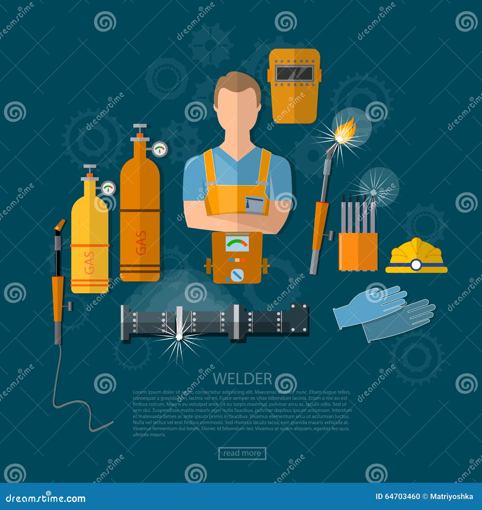 Arc Welder With Tig Welding Torch Front View Oval Black And White ...