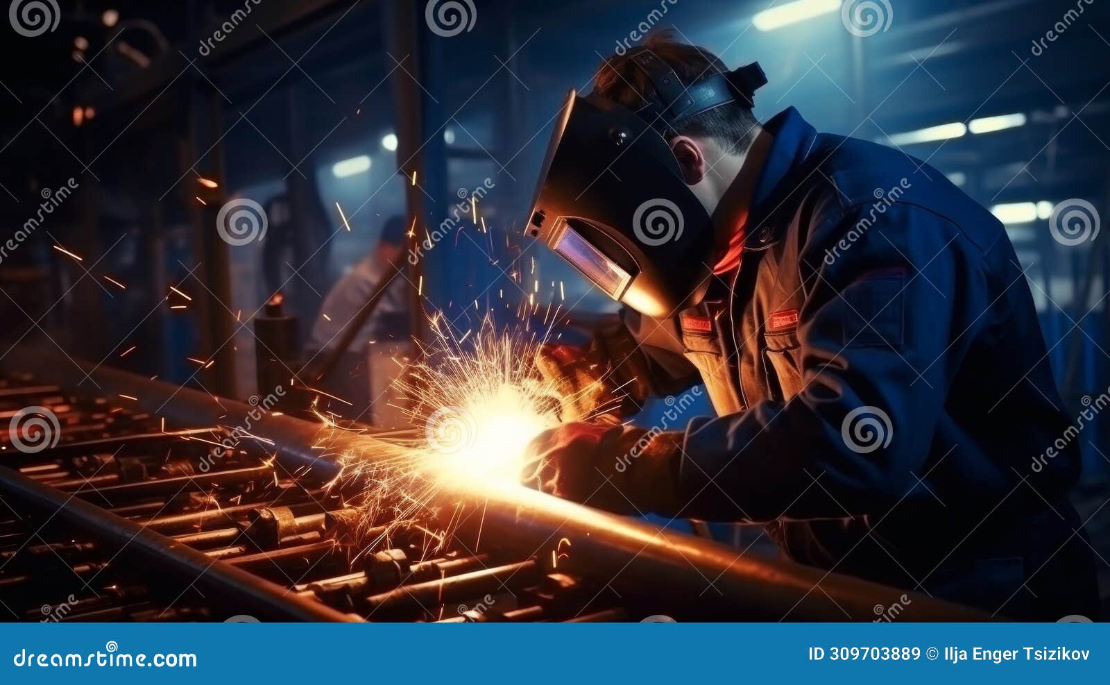 Close-up Of Welding Robot, Its Torch Moving And Creating Precise Welds ...