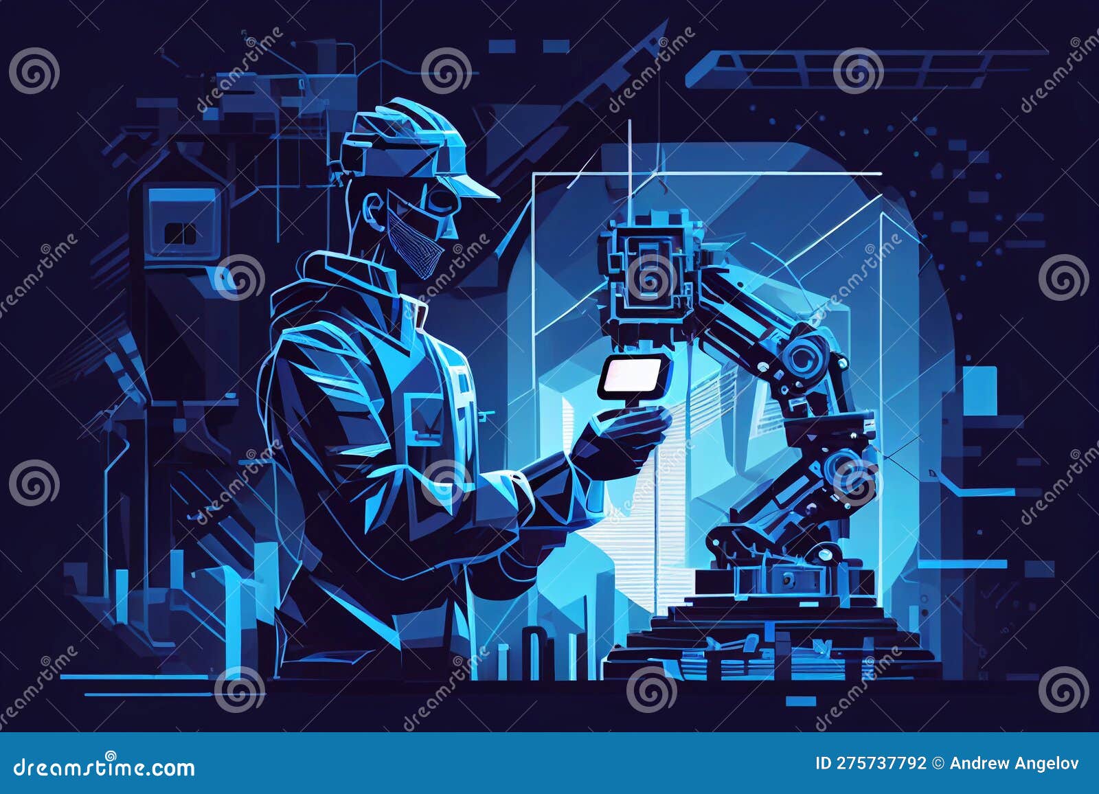 Professional Welders at Work, they are Welding a Pipe and a Stee Stock ...