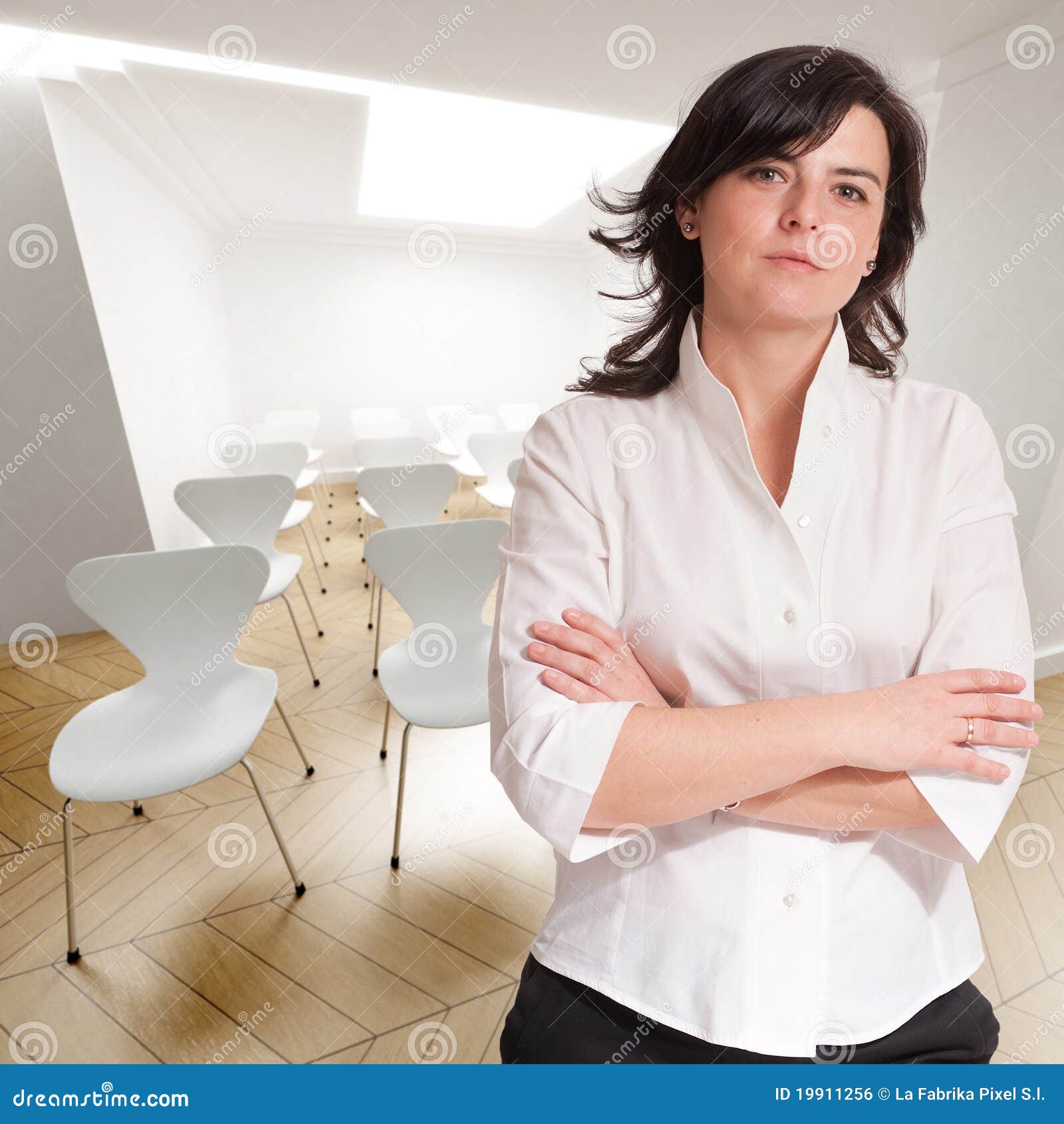 Professional Woman in Conference Room Stock Photo - Image of ...