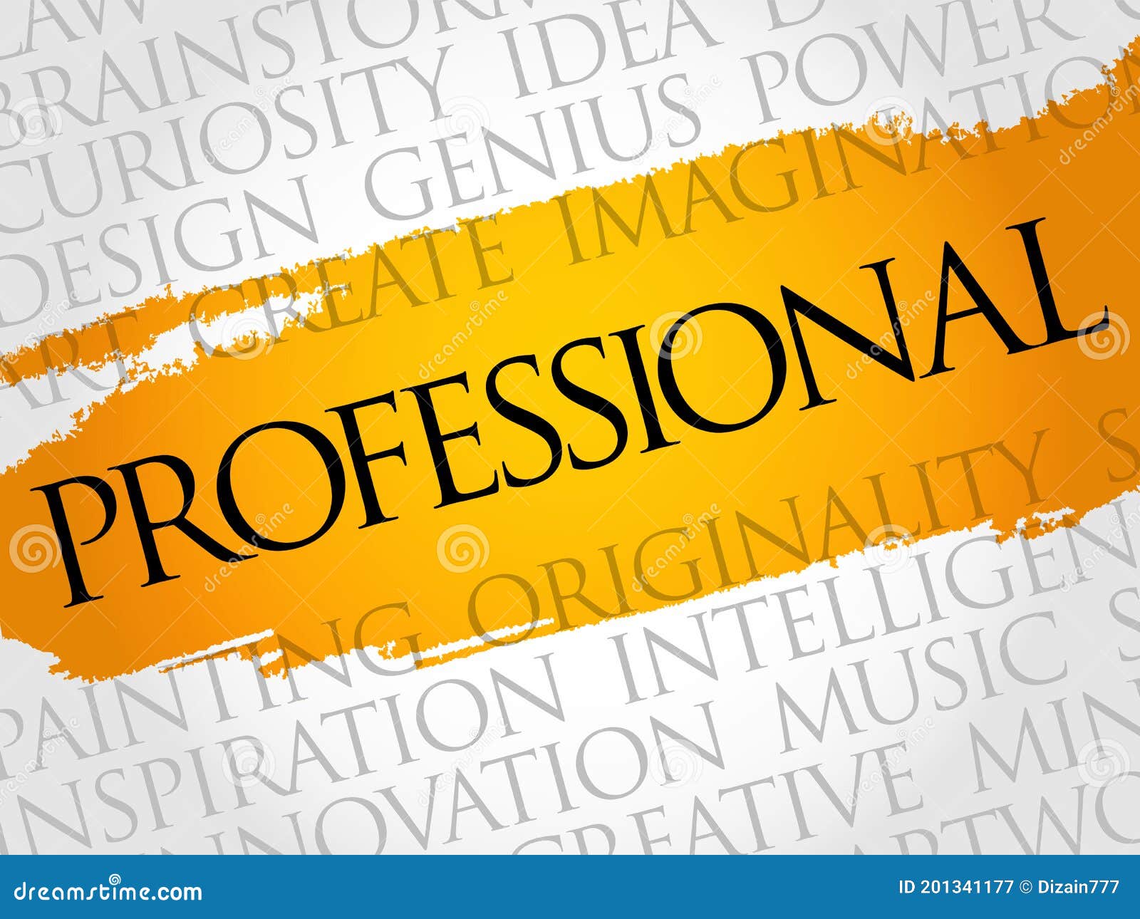 Professional Word Cloud Collage Stock Illustration - Illustration of ...