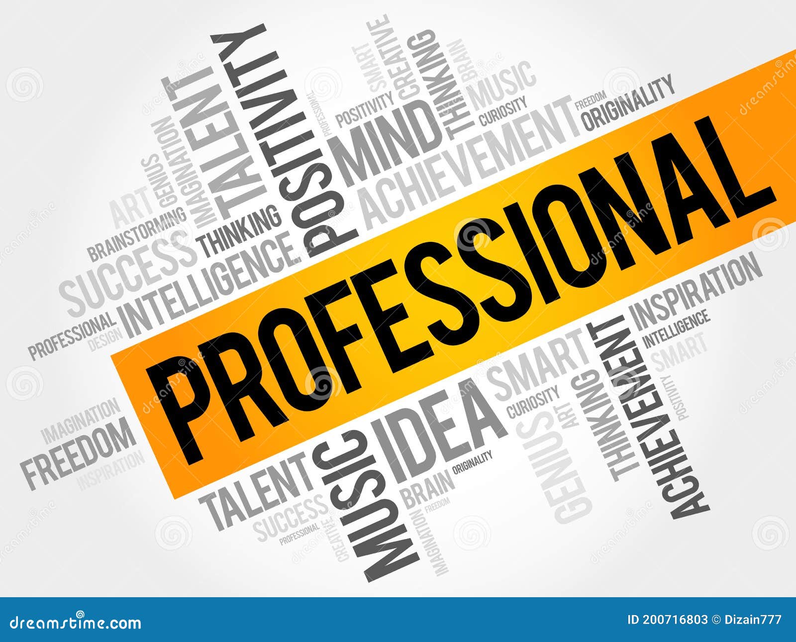 Professional word cloud stock illustration. Illustration of leadership ...