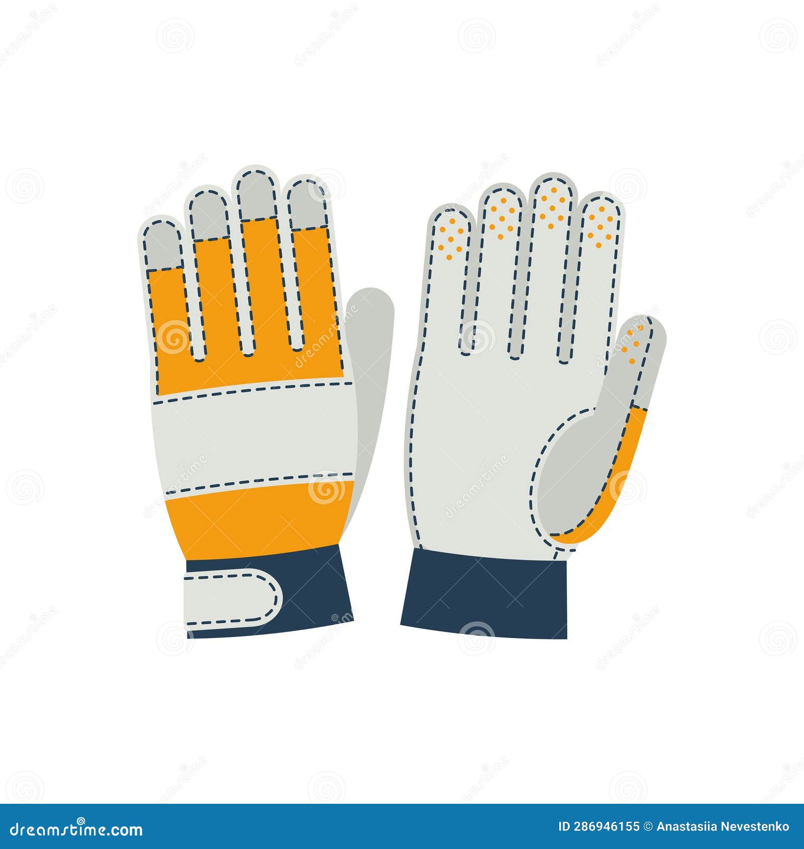 Professional Work Gloves. Protective Gloves for Builders and Workers ...