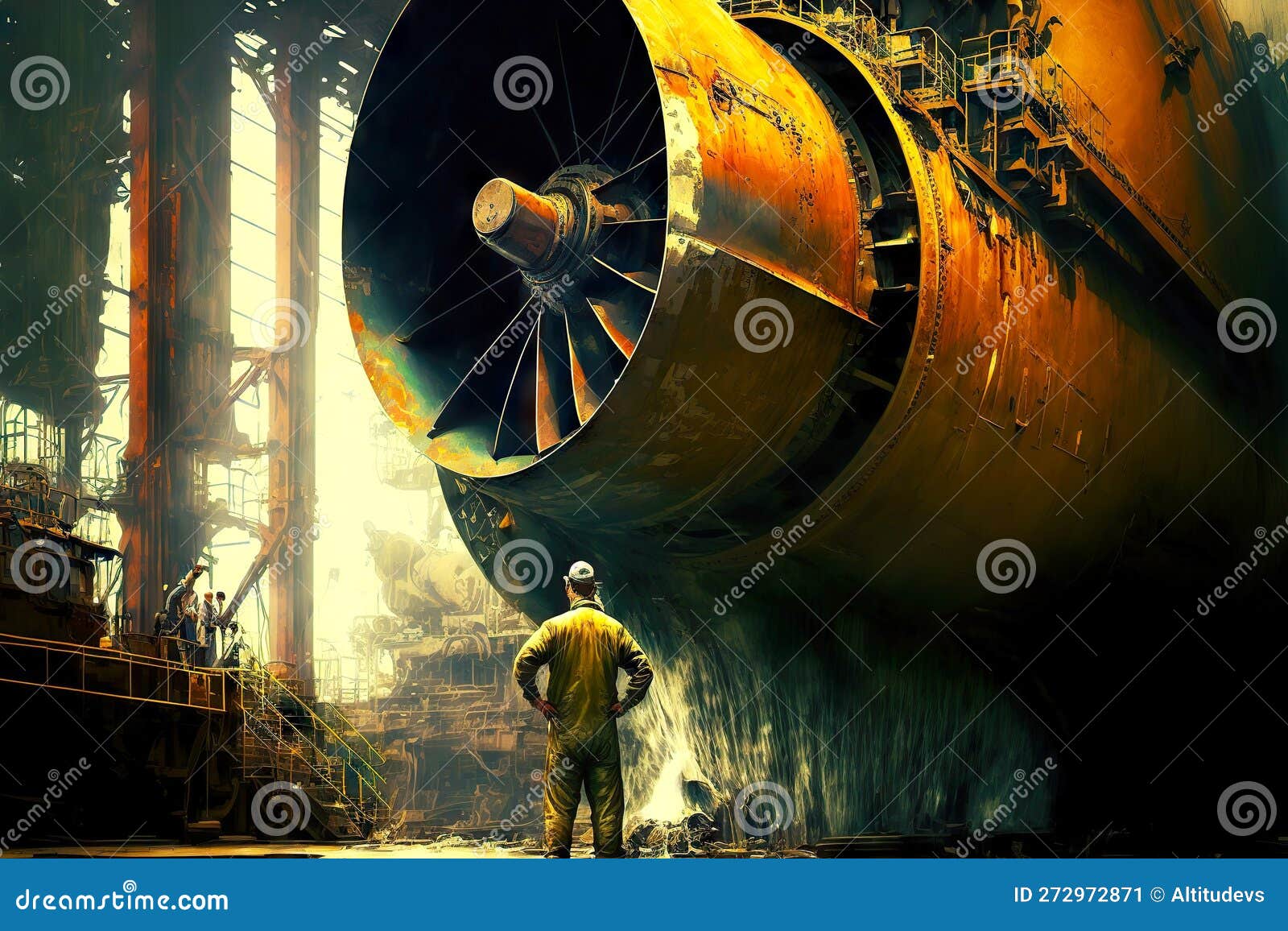 Generative AI Shipbuilding Concept- Stock Image | CartoonDealer.com ...