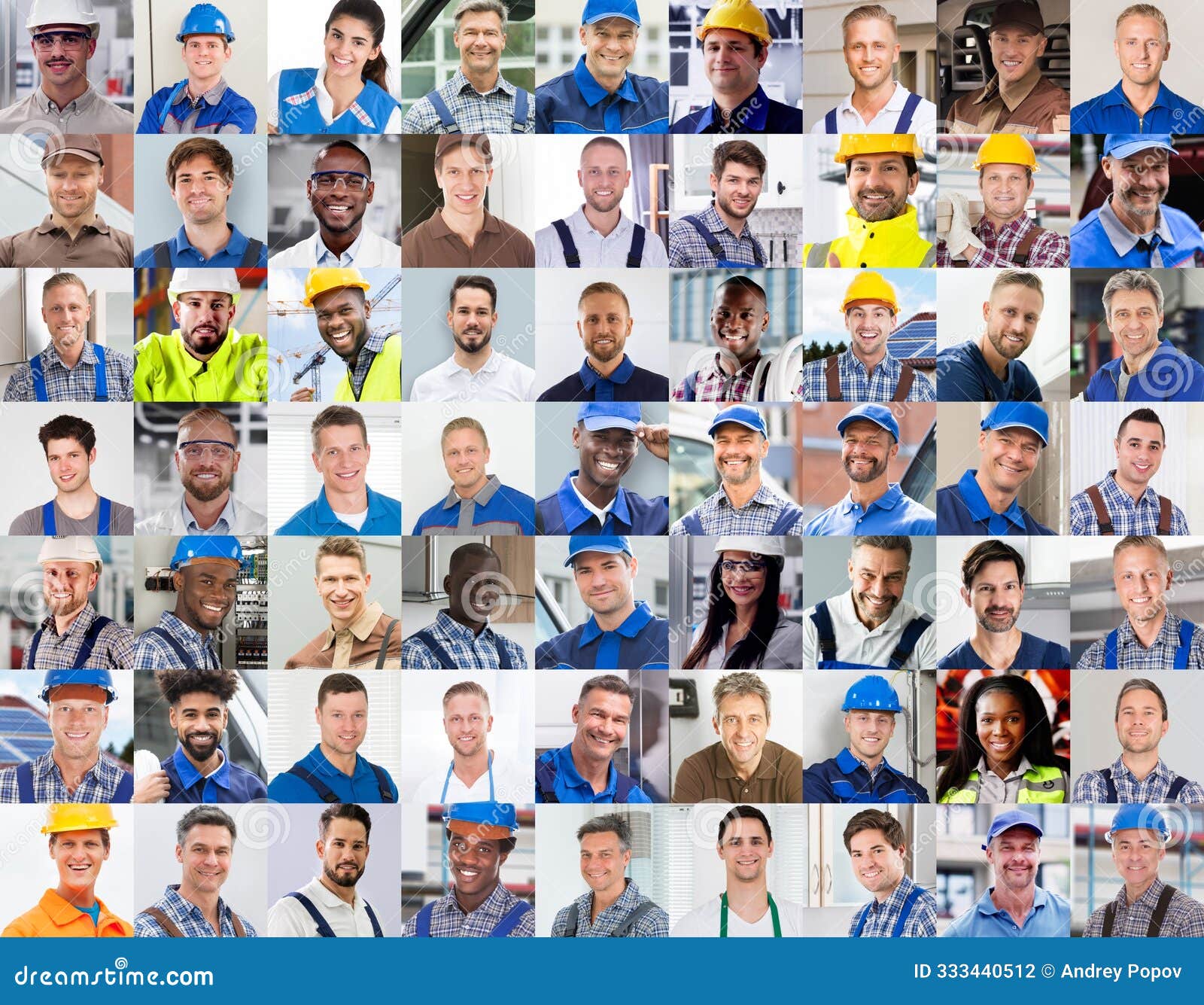 Professional Worker Group. Engineers, Handymen Stock Photo - Image of ...