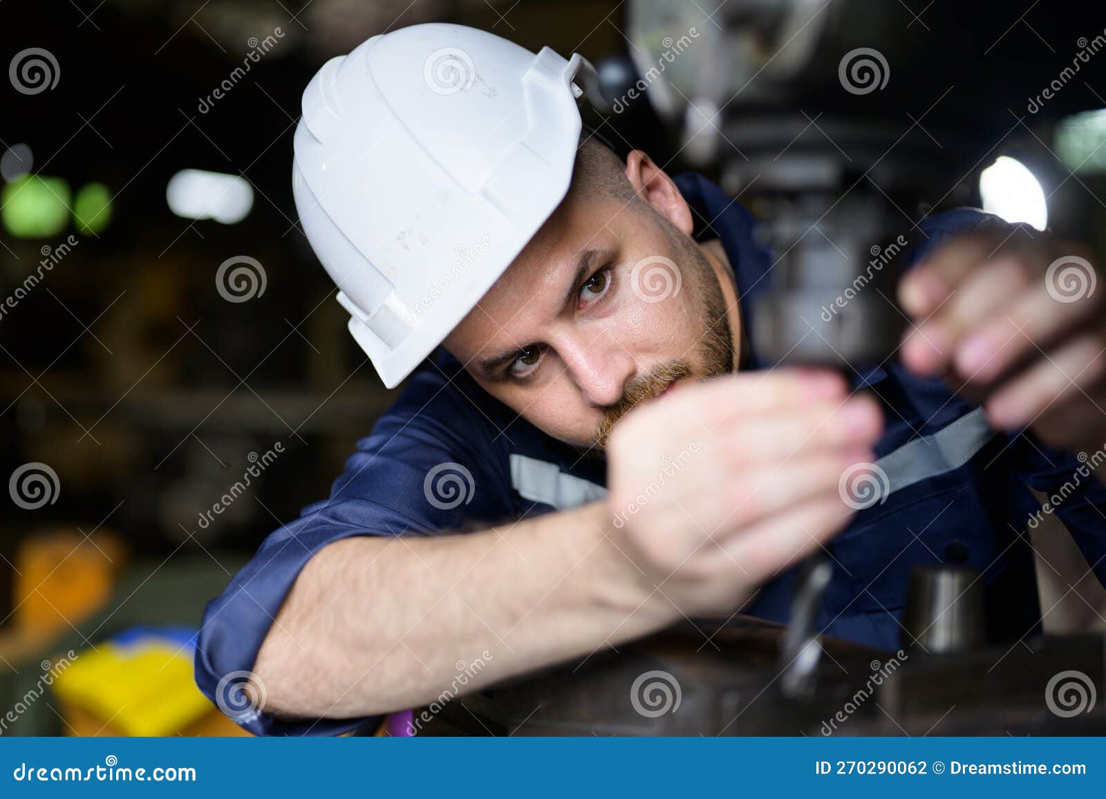 Professional Worker of Manufacturing Plant Factory Stock Photo - Image ...