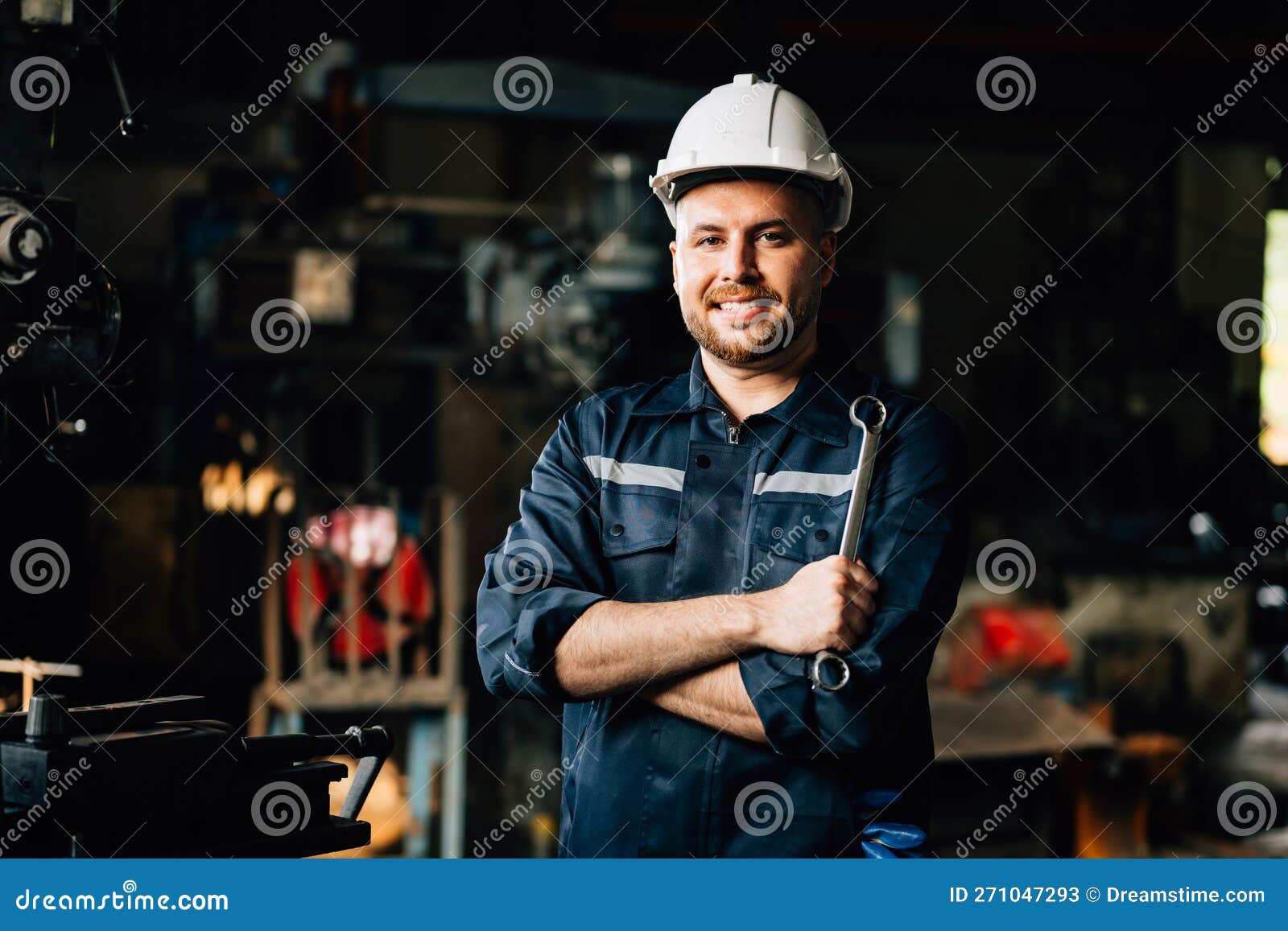 Professional Worker of Manufacturing Plant Factory Stock Image - Image ...