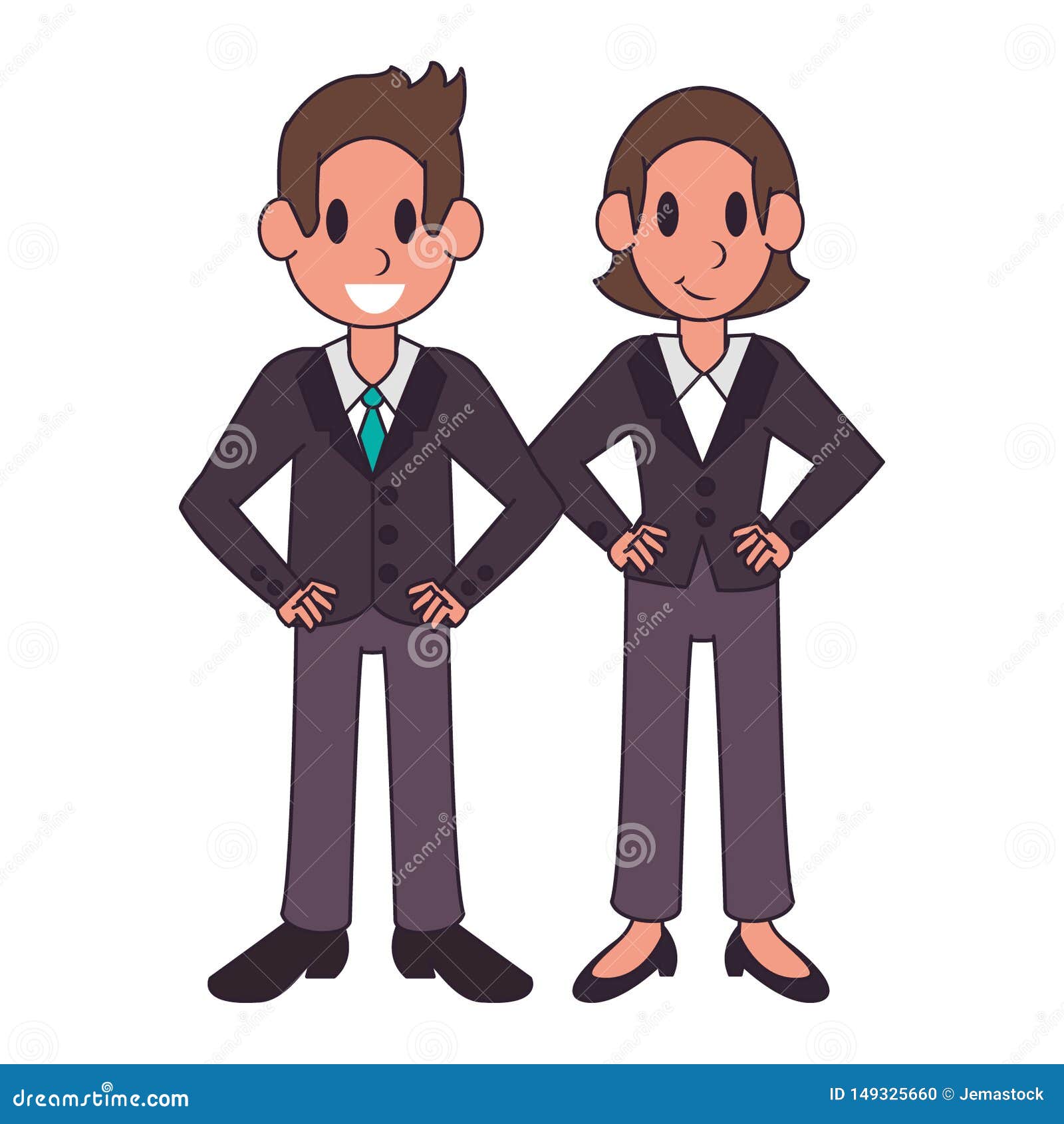 Professional Workers Characters Cartoons Stock Vector - Illustration of ...