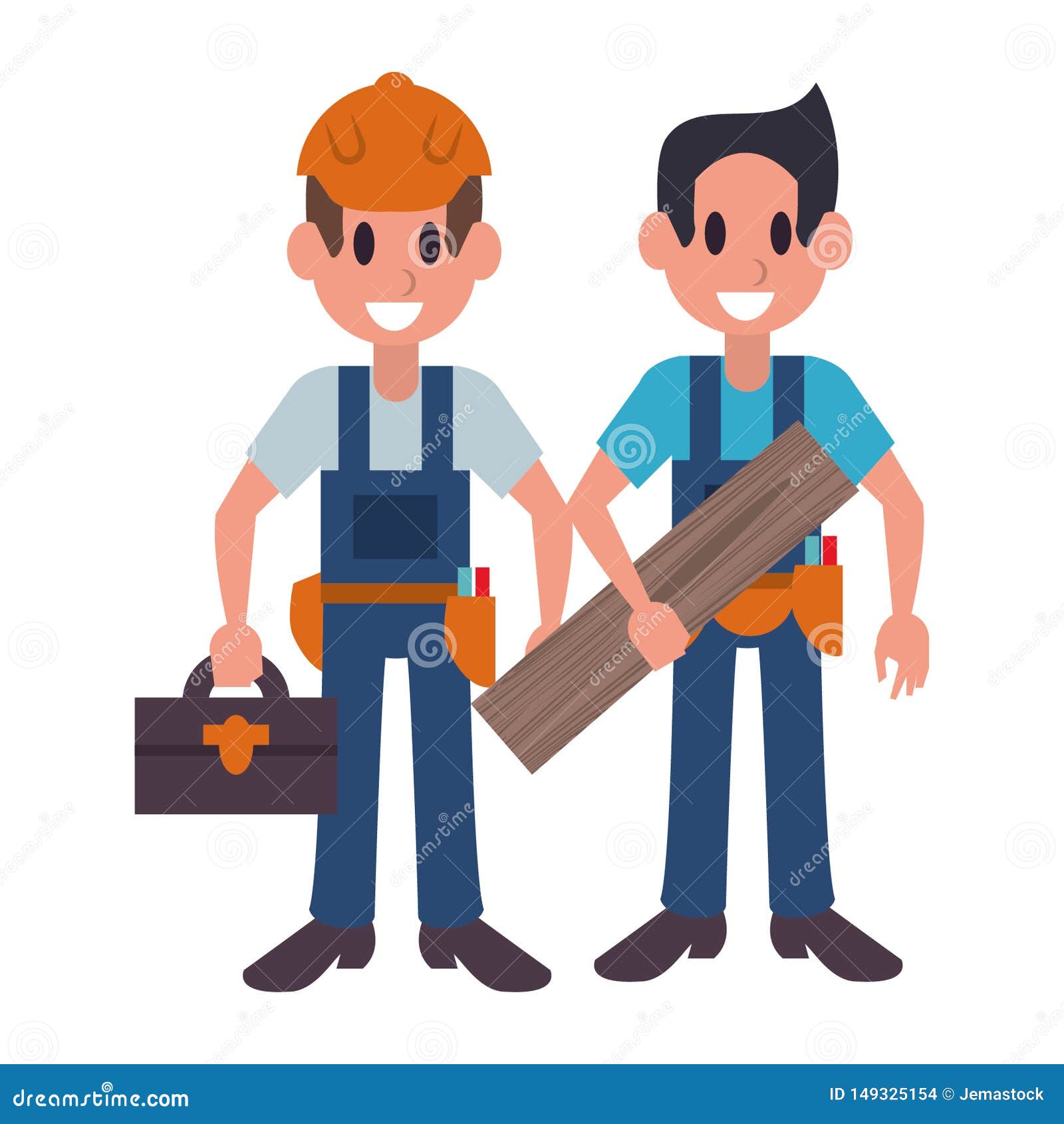 Professional Workers Characters Cartoons Stock Vector - Illustration of ...
