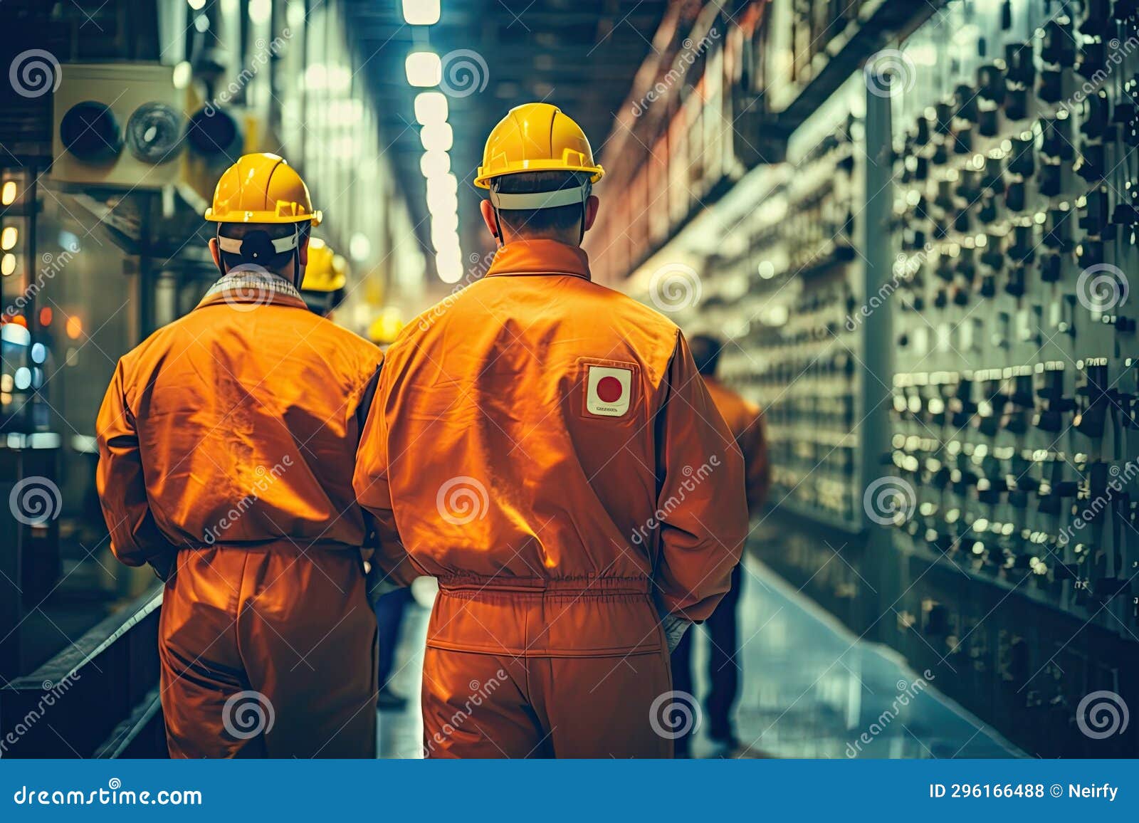 Professional Workers at Nuclear Plant Stock Photo - Image of outdoors ...