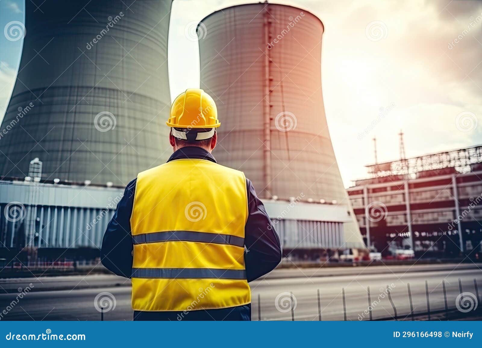 Professional Workers at Nuclear Plant Stock Photo - Image of steel ...