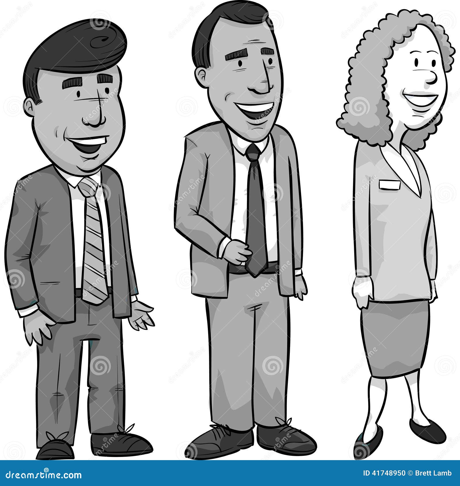 Professional Workers stock illustration. Illustration of woman - 41748950