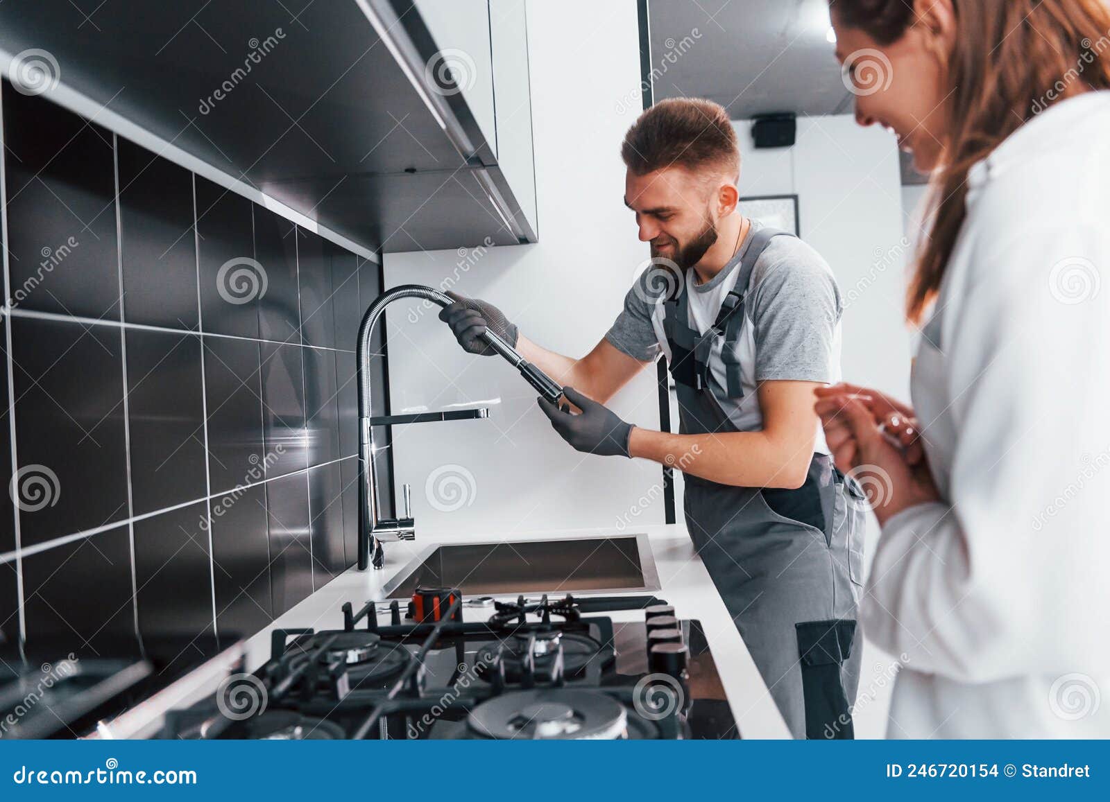 Professional Young Chef Cook in Uniform Standing and Preparing for the ...