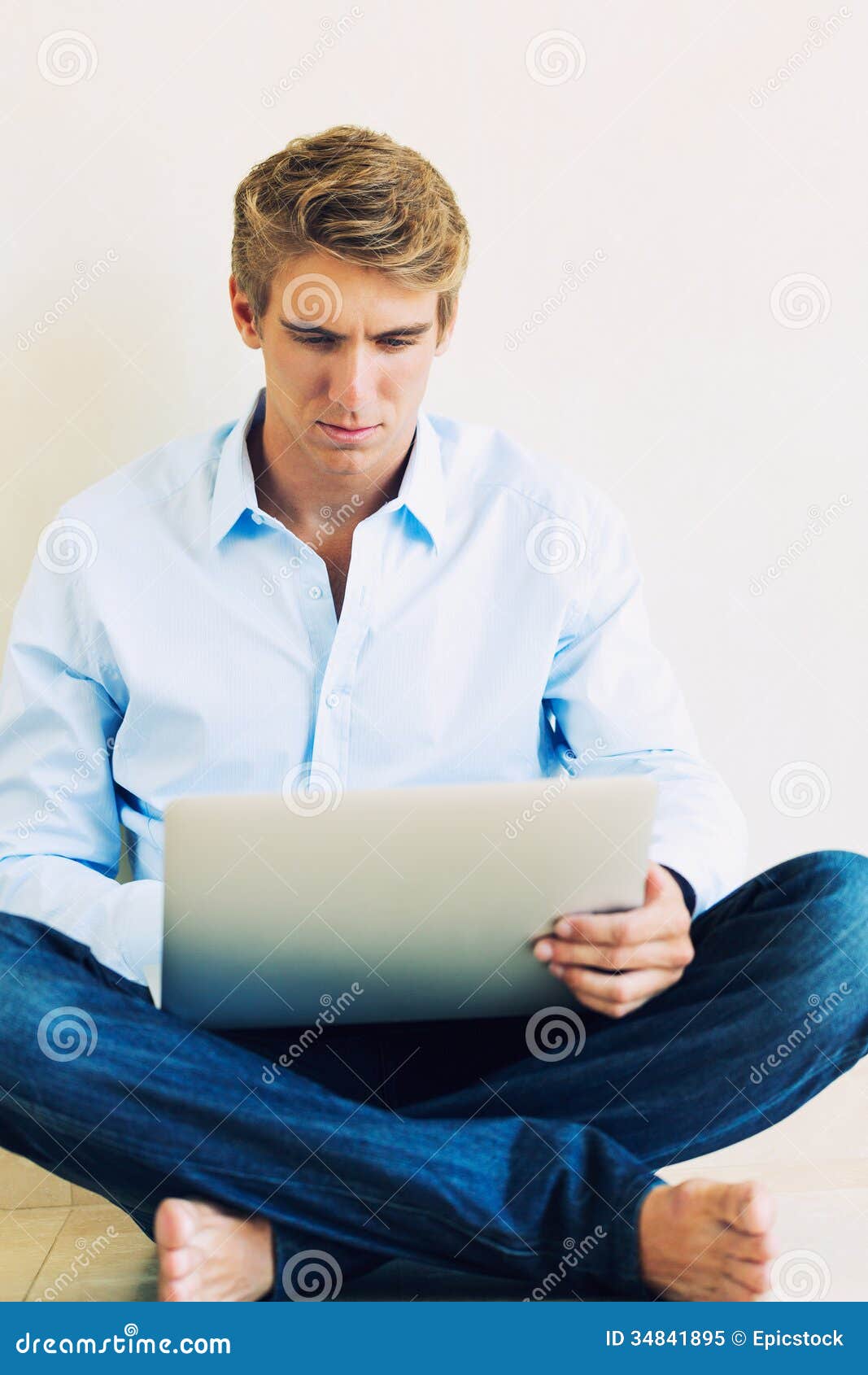 Professional Young Man Working on Laptop Computer Stock Image - Image ... Professional Young Man Working on Laptop Computer Stock Image - Image ...