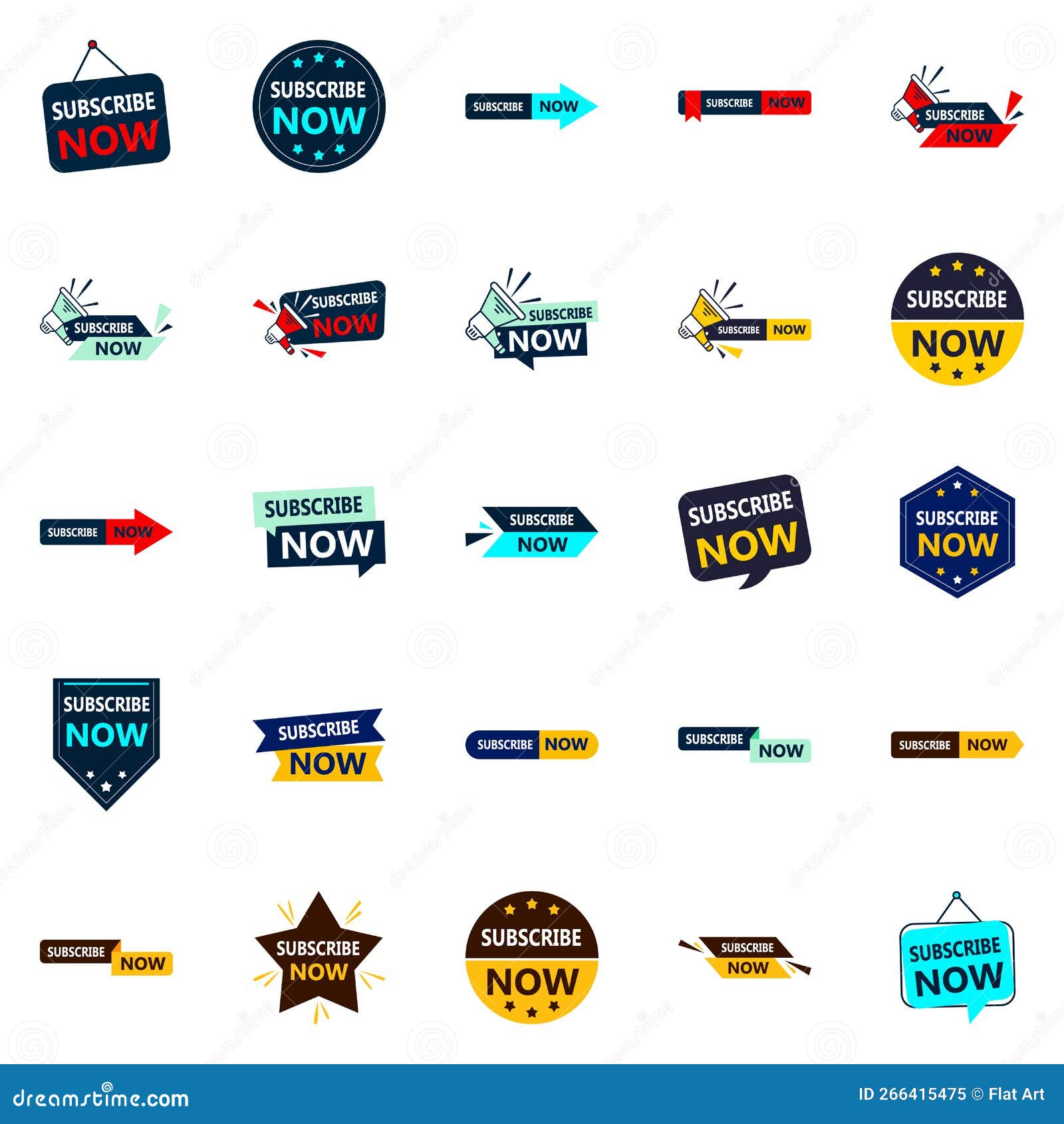 25 Professionally Designed Subscribe Now Banners Stock Vector ...