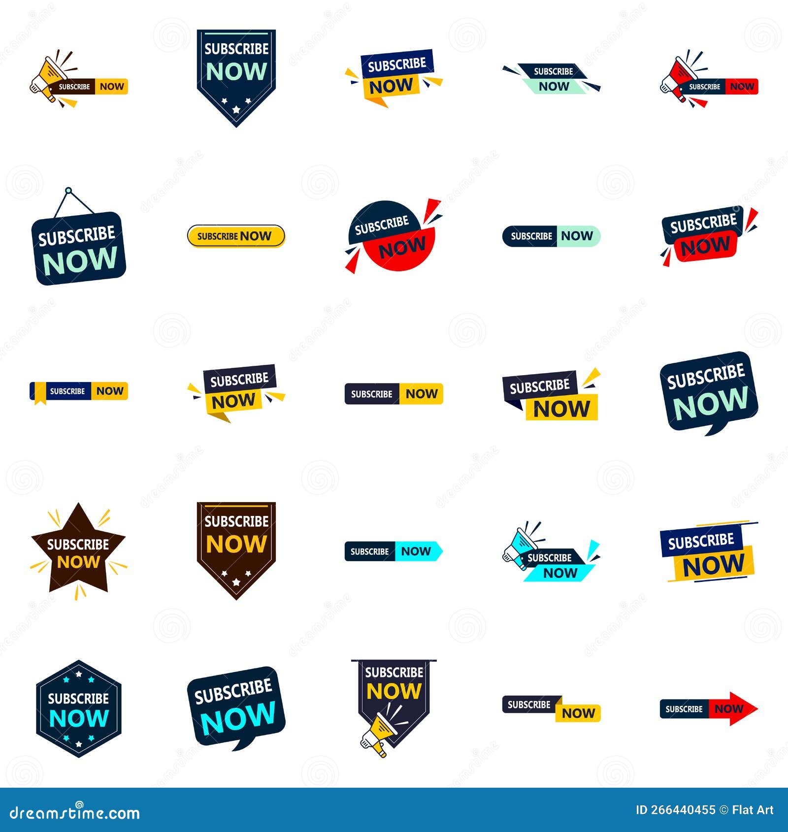 25 Professionally Designed Subscribe Now Banners Stock Vector ...