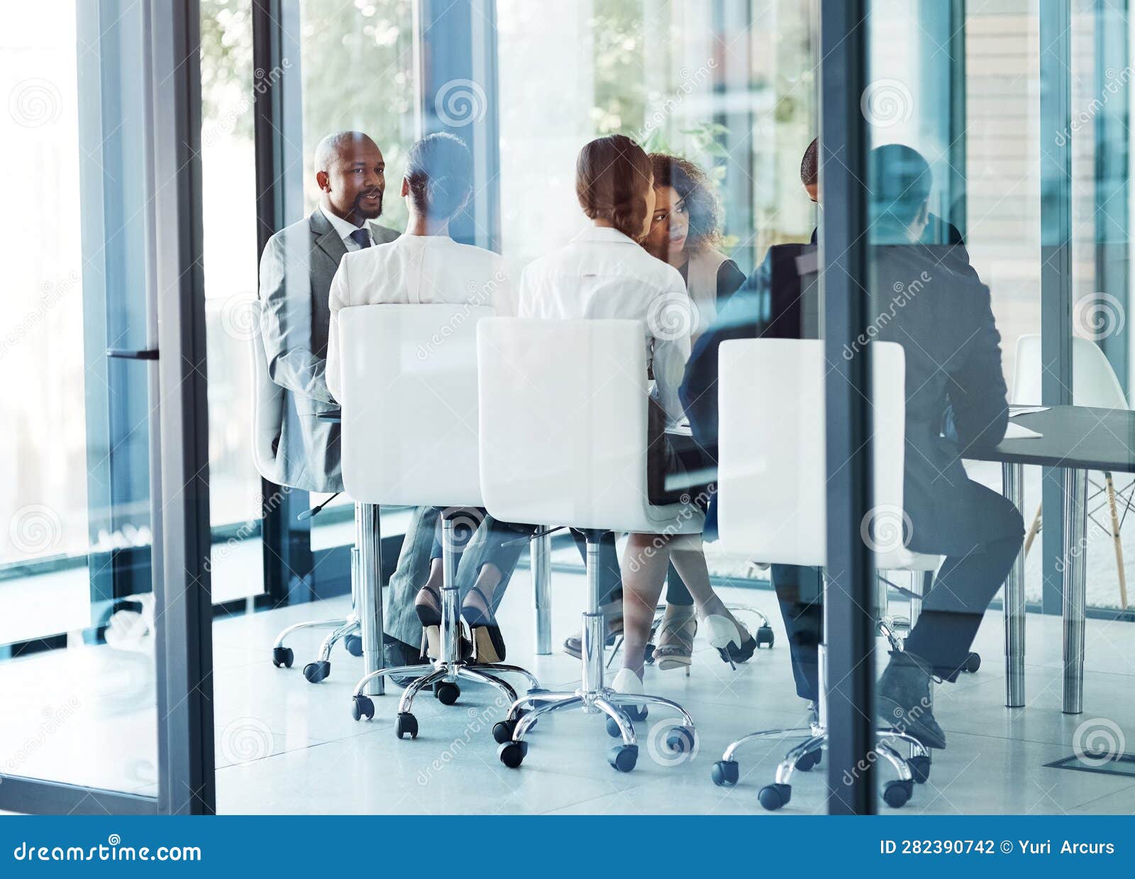 Professionals, Boardroom and Leader with Report with Employees for ...