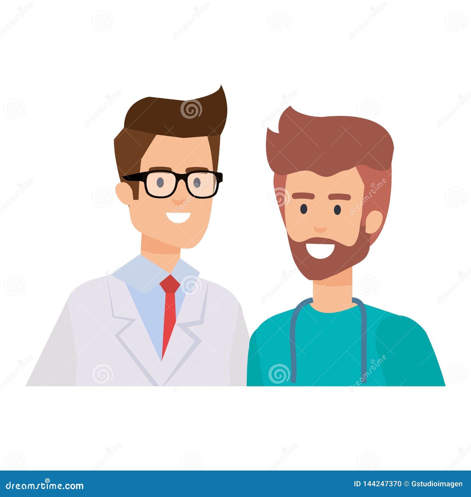 Professionals Doctor and Surgeon Characters Stock Vector - Illustration ...