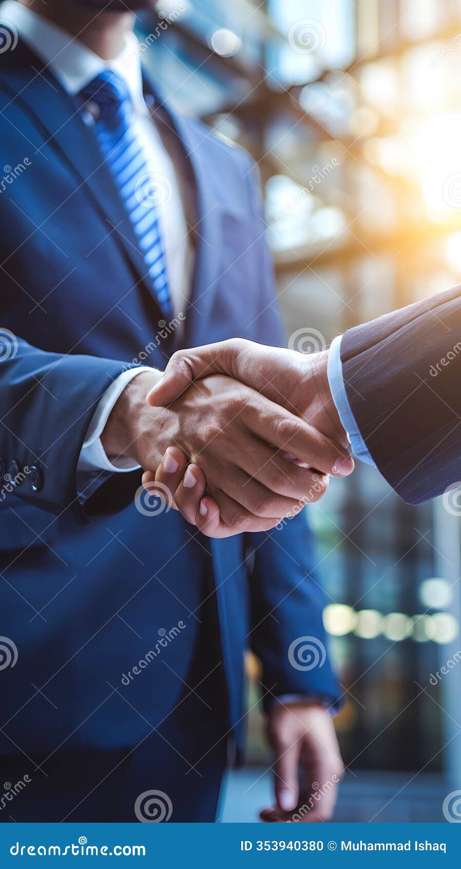 Professionals Handshake Symbolizes Partnership in a Formal Setting ...