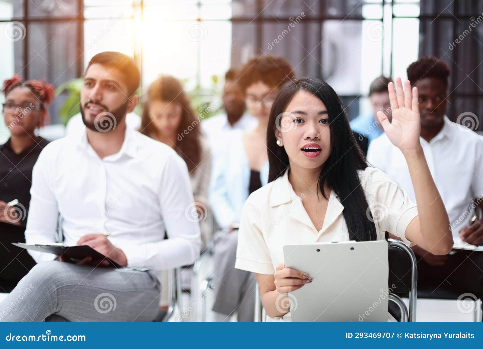 Professionals Having Training Class in the Office. Stock Image - Image ...