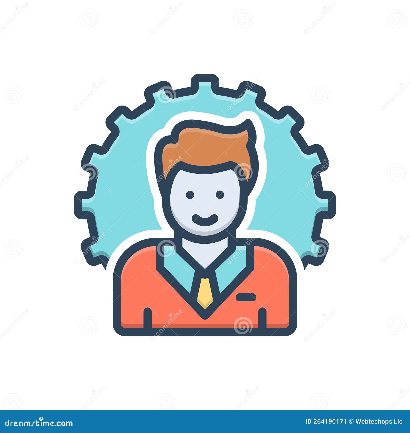 Color Illustration Icon for Professionals, Professed and Student Stock ...